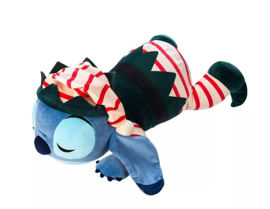 Disney Store Official Cuddleez Plush - Stitch Elf - Big Plush - Super ...