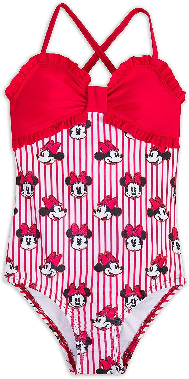 Disney Store One Piece Minnie Mouse Swimsuit Girl Size 5/6 - Walmart.com
