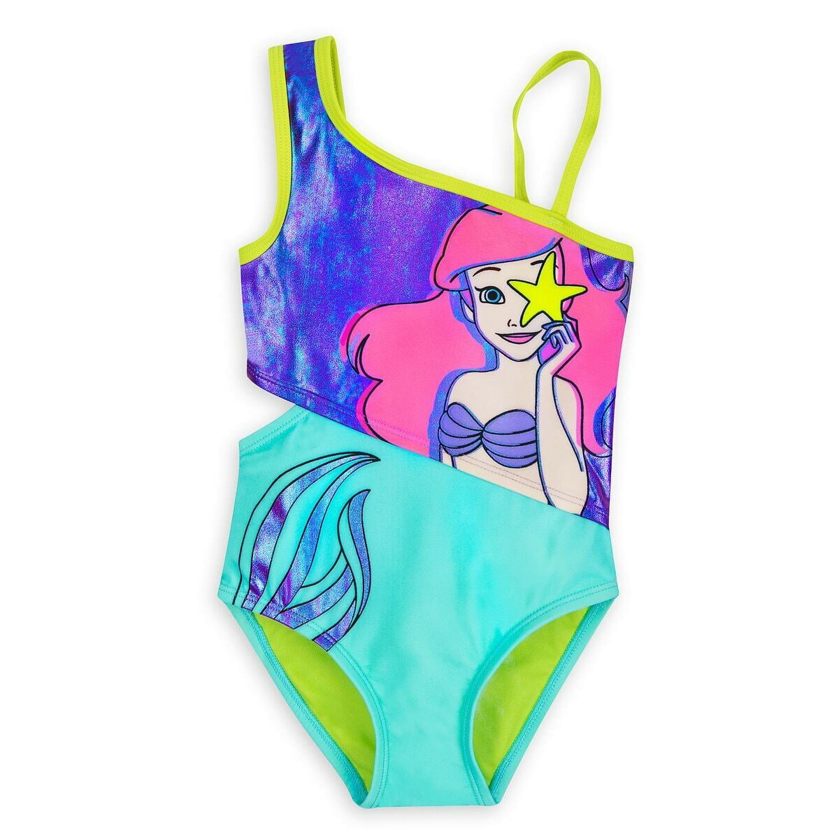 Disney Store Princess The Little Mermaid Ariel 1 PC Swimsuit Girl Size ...