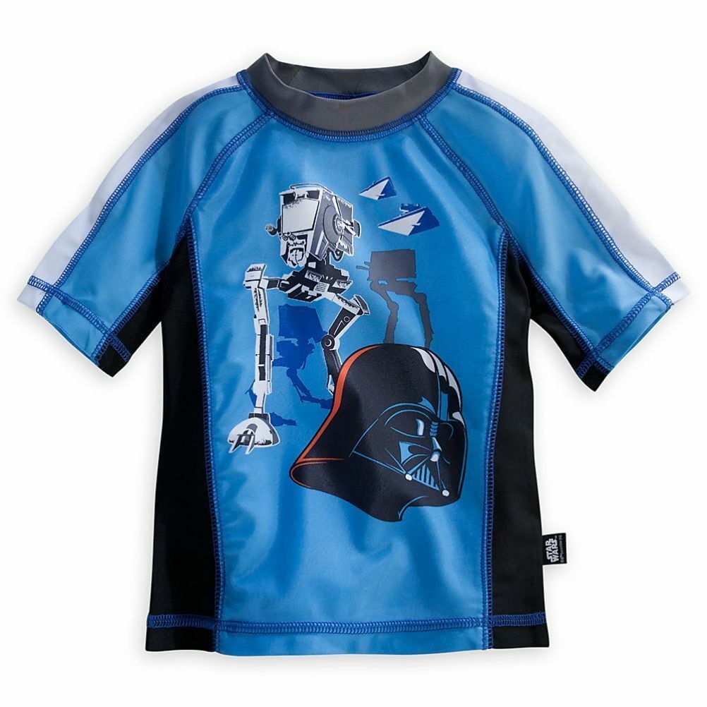 Star Wars Darth Vader Rash Guard Swim Shirt Boy Size 5/6 - Walmart.com