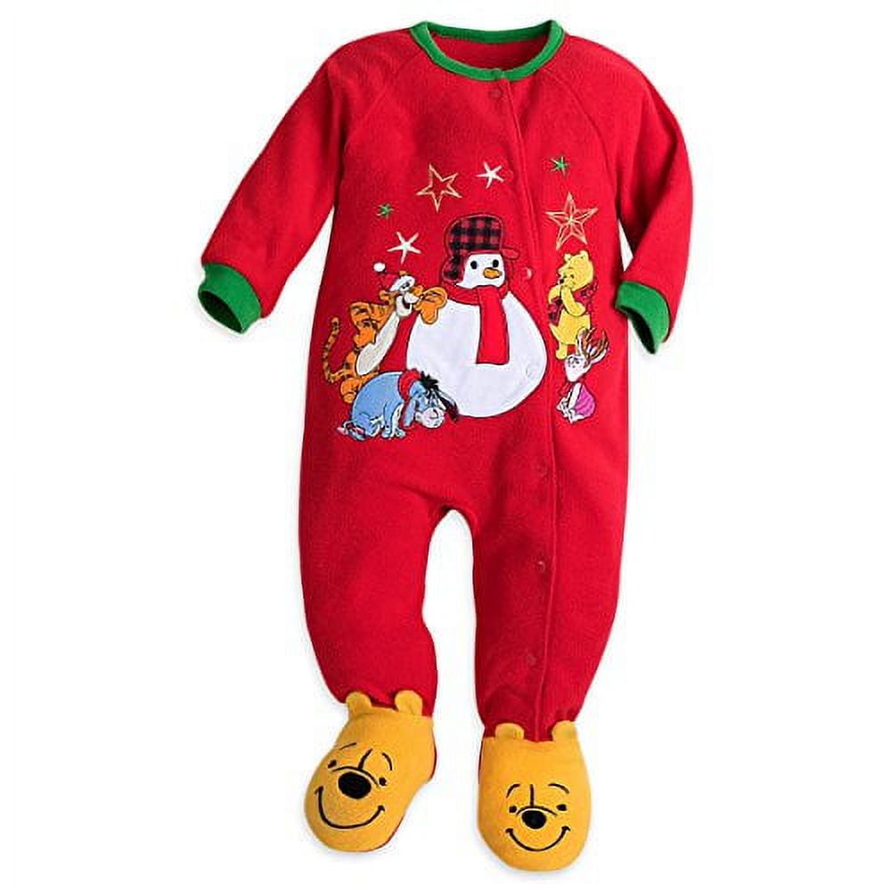 Disney Store Winnie The Pooh Blanket Sleeper Christmas Holiday Fleece ...