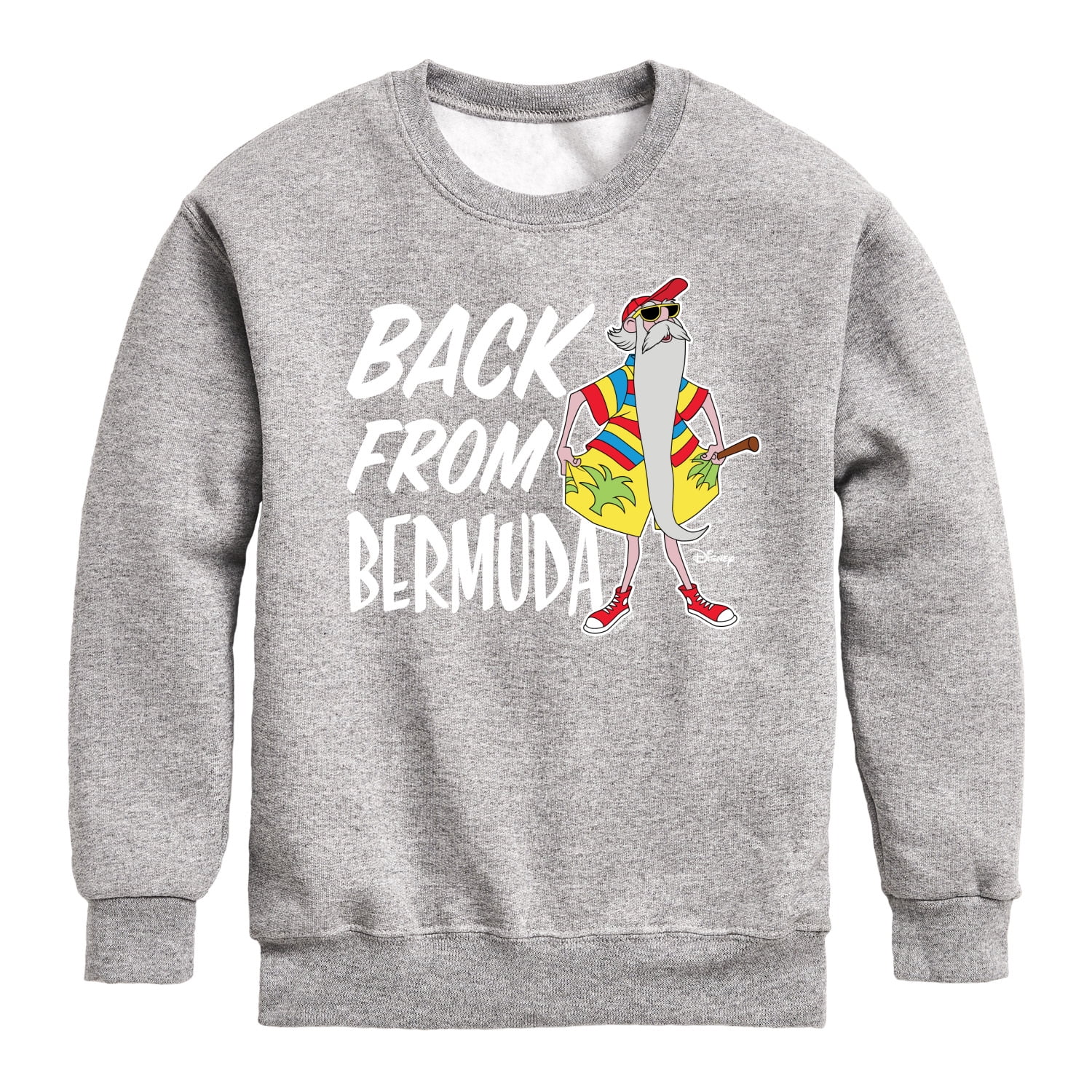 Disney - Straight Outta Bermuda - Youth Crewneck Fleece Sweatshirt ...