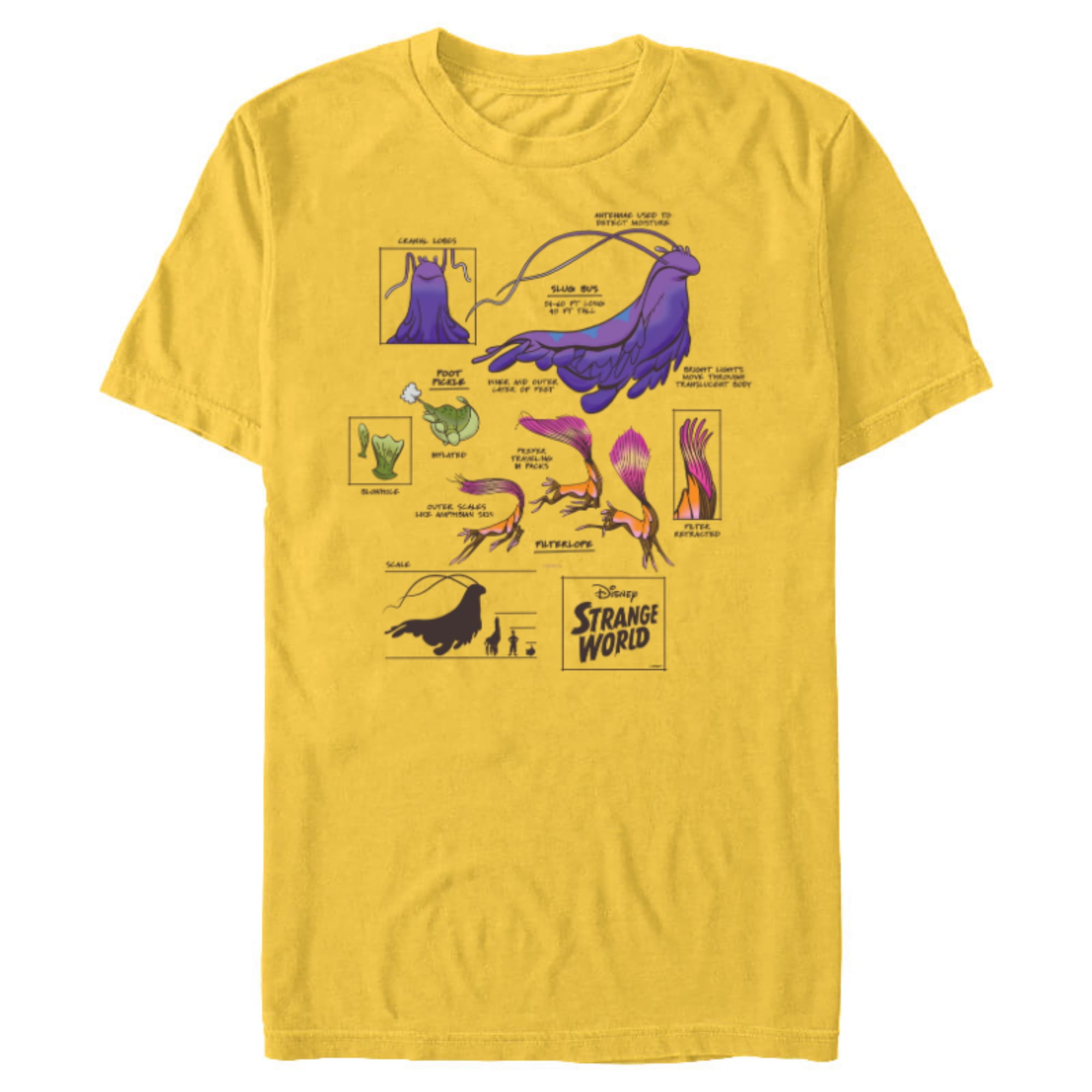 Disney Strange World Strange Creatures - Short Sleeve Blended T-Shirt ...
