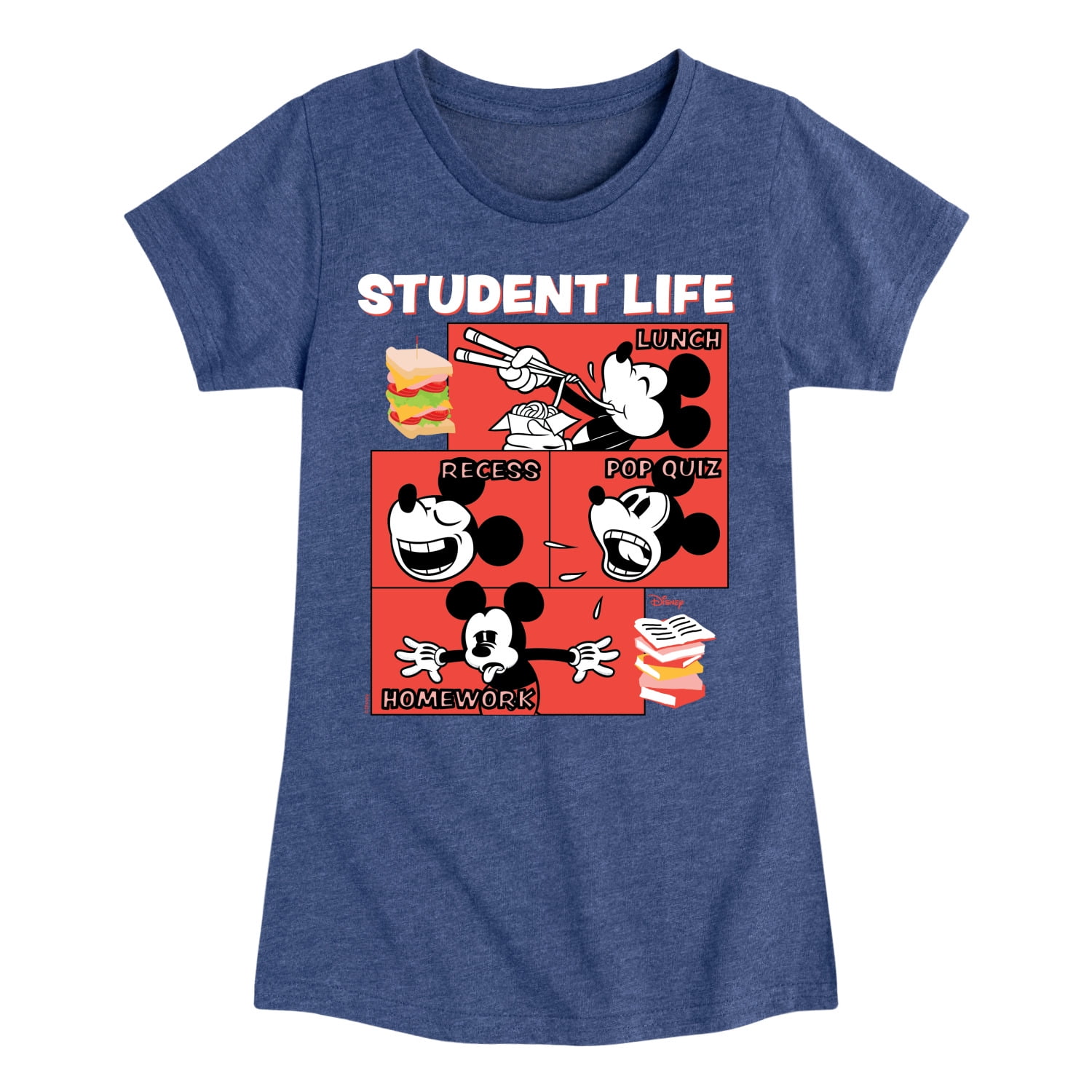Disney - Student Life - Toddler & Youth Girls Short Sleeve Graphic T ...