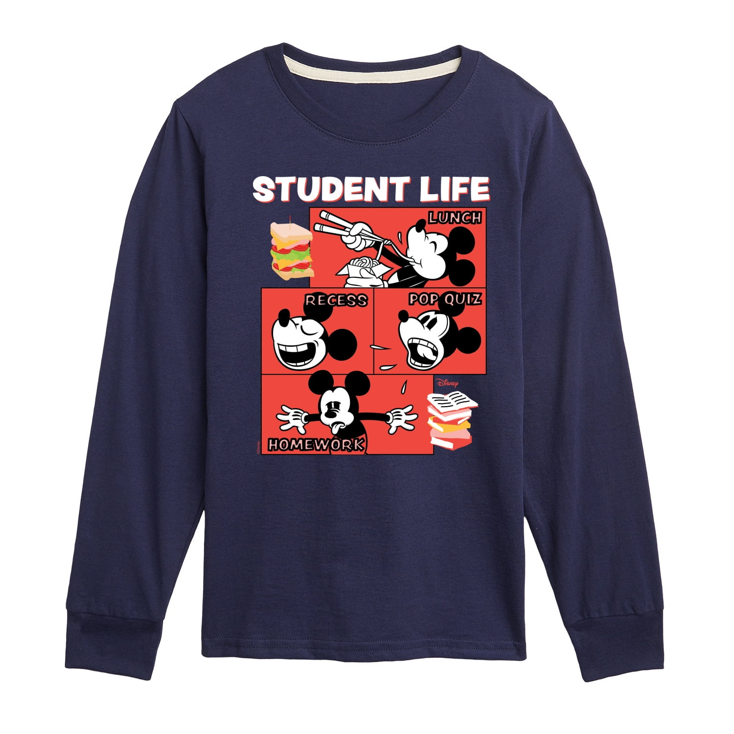 Disney - Student Life - Toddler & Youth Long Sleeve Graphic T-Shirt ...