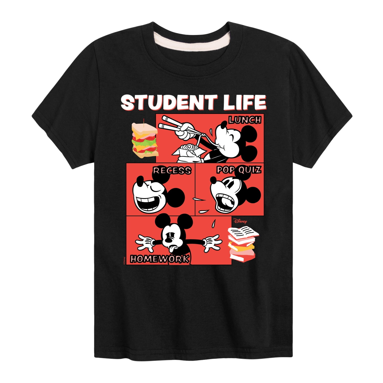 Disney - Student Life - Toddler & Youth Short Sleeve Graphic T-Shirt ...