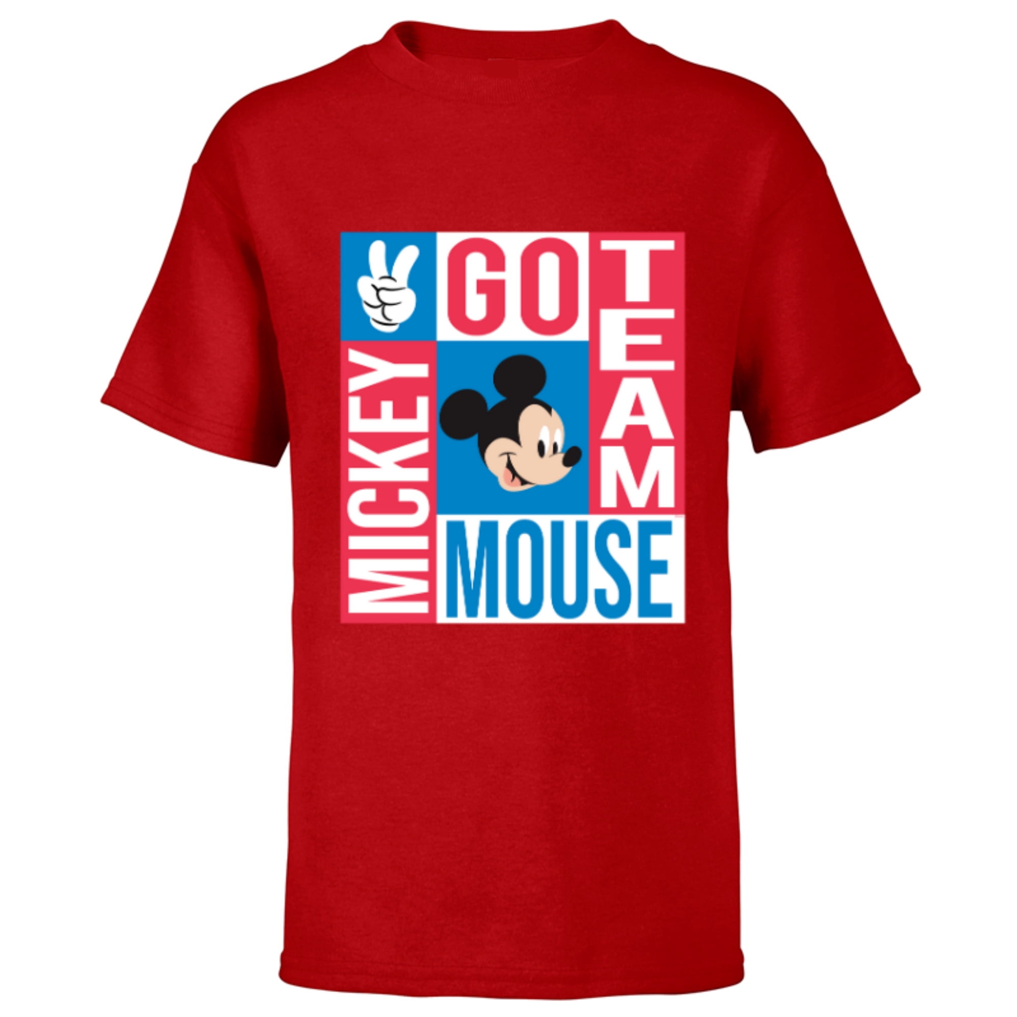 Disney Summer Athletic Sports Games Go Team Mickey Mouse- Short Sleeve ...