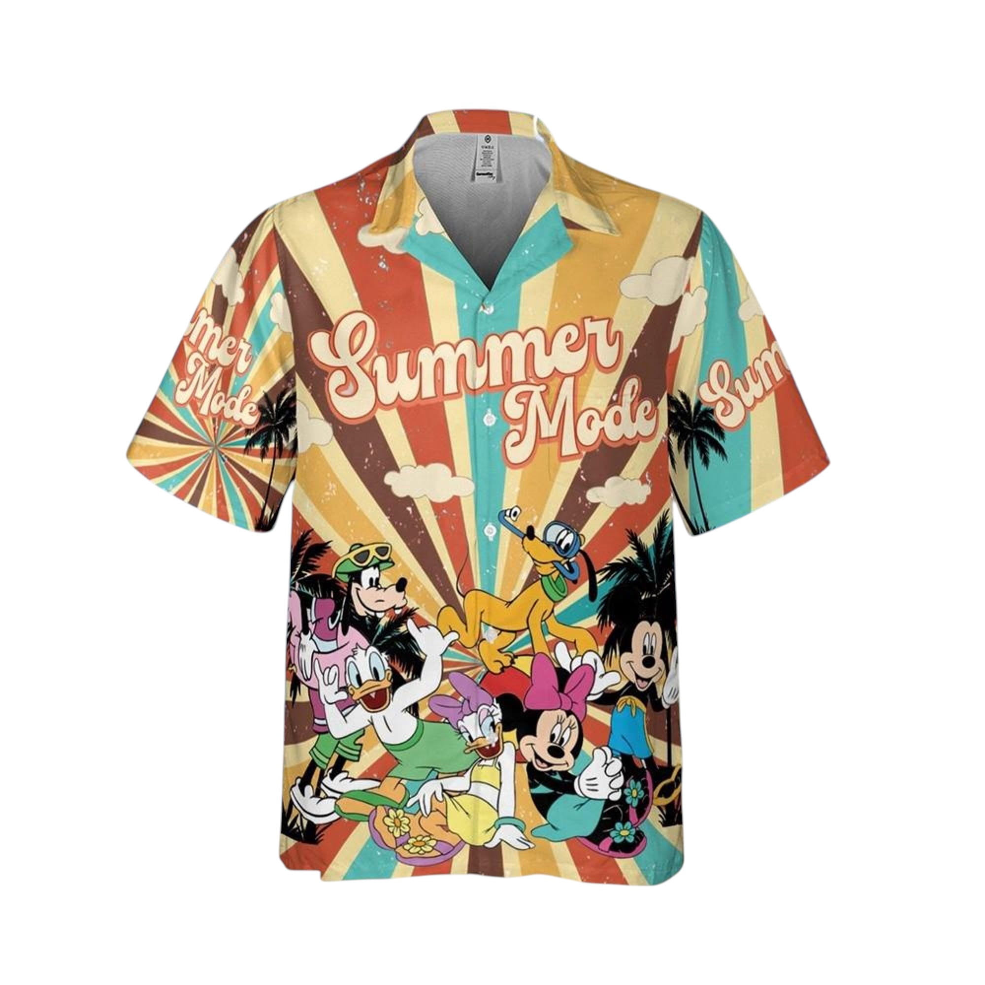 Disney Summer Retro 3D Hawaiian Shirt, All Over Print Aloha Shirt, Gift ...