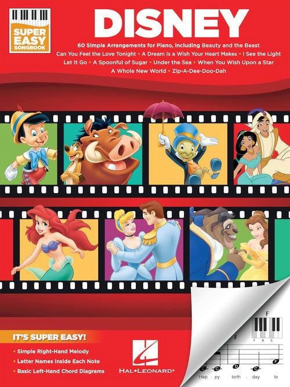 Disney - Super Easy Songbook - Disney Piano Music Book with Accessible ...
