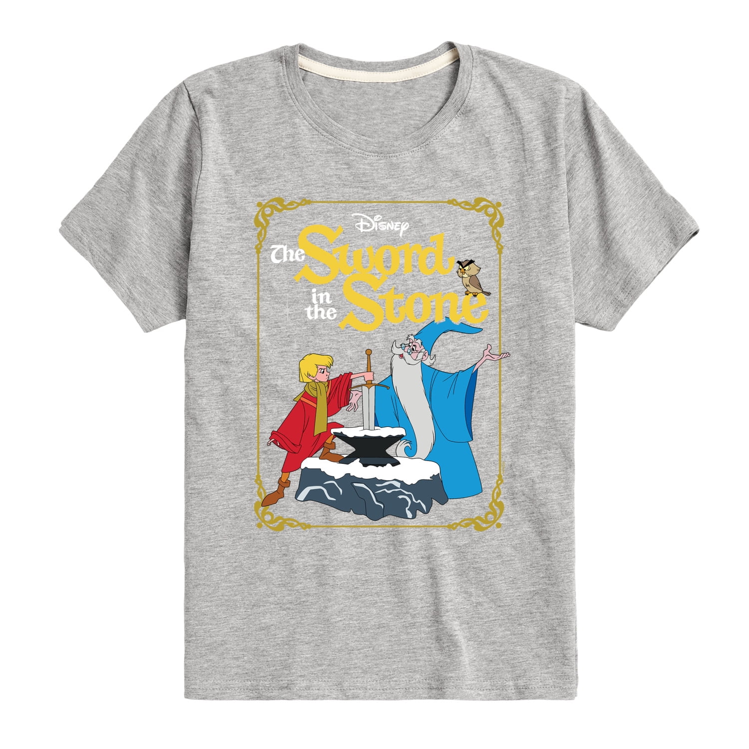 Disney - Sword In The Stone - Youth Short Sleeve Graphic T-Shirt ...