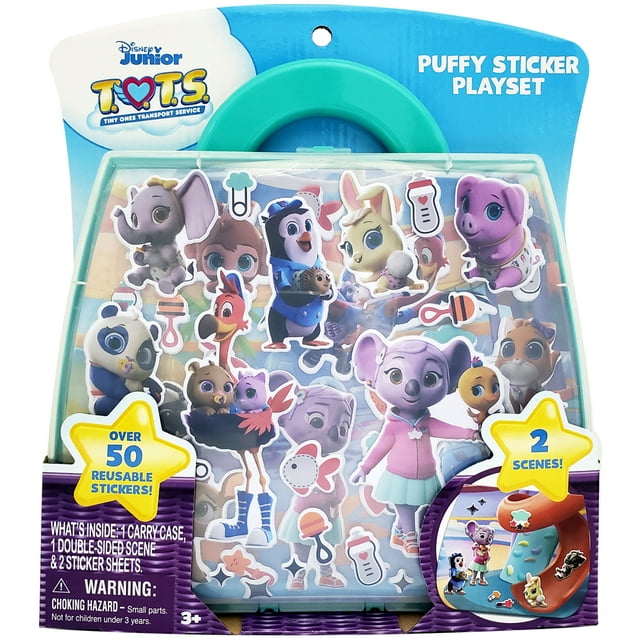 Disney TOTS Plastic Puffy Sticker Playset - multicolored - Walmart.com