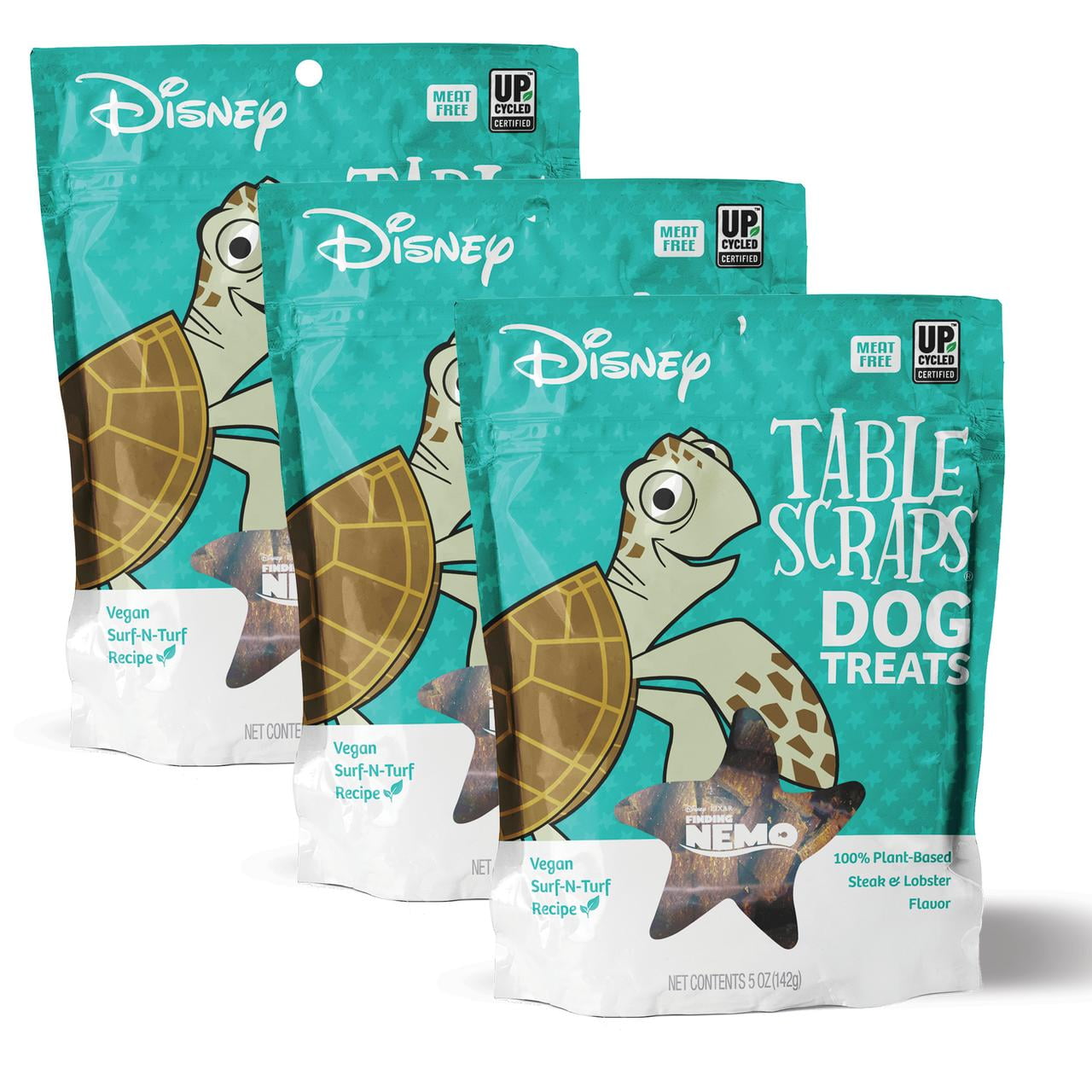 Disney Table Scraps Vegan Surf-N-Turf Recipe Dog Treats 5 oz, 3 Pack ...