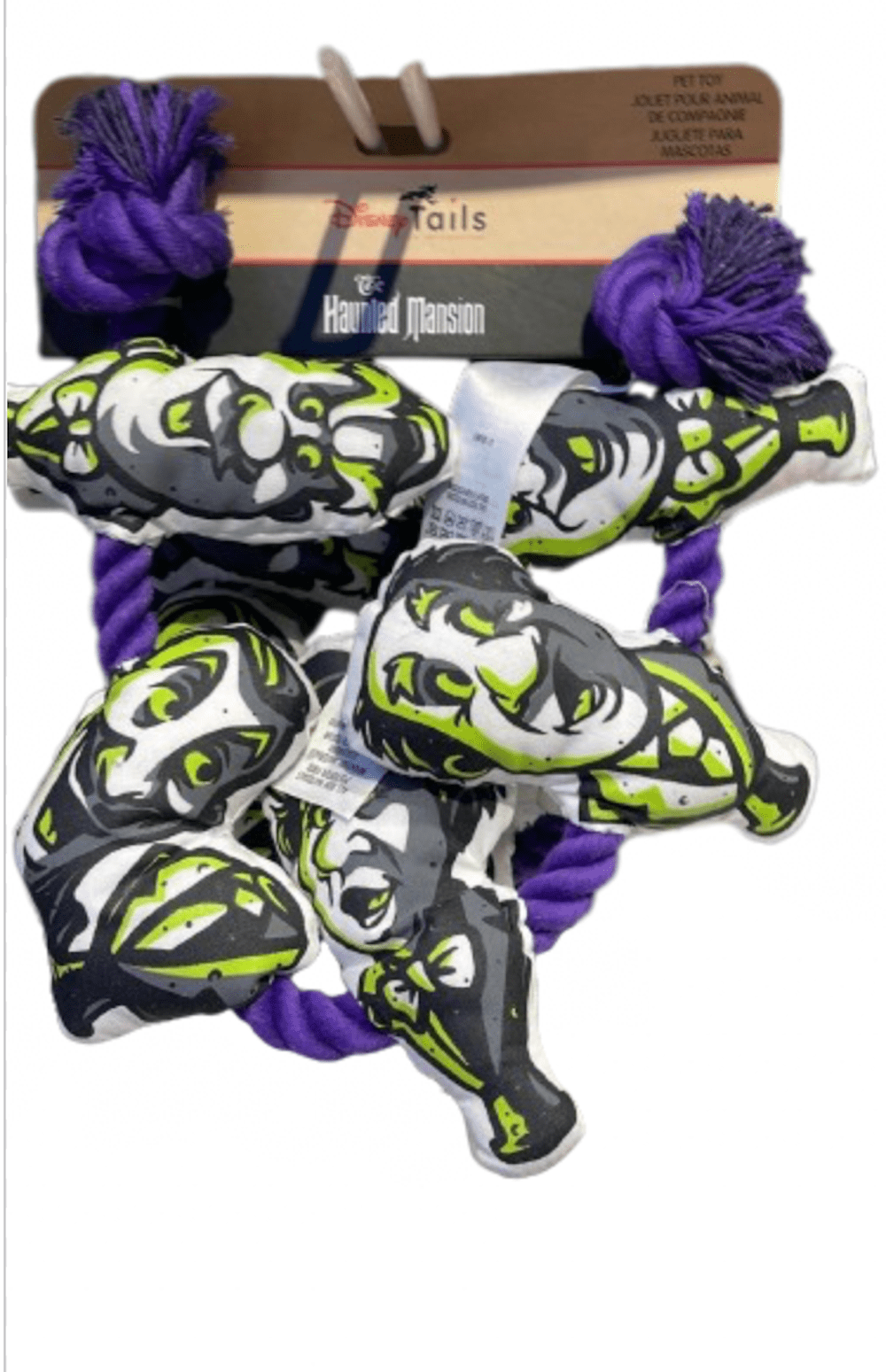 Disney Tails Parks The Haunted Mansion Ghosts Rope Pet Toy New With ...