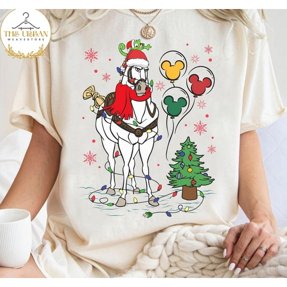 Disney Tangled Christmas Shirt Pascal And Maximus Balloon Christmas ...