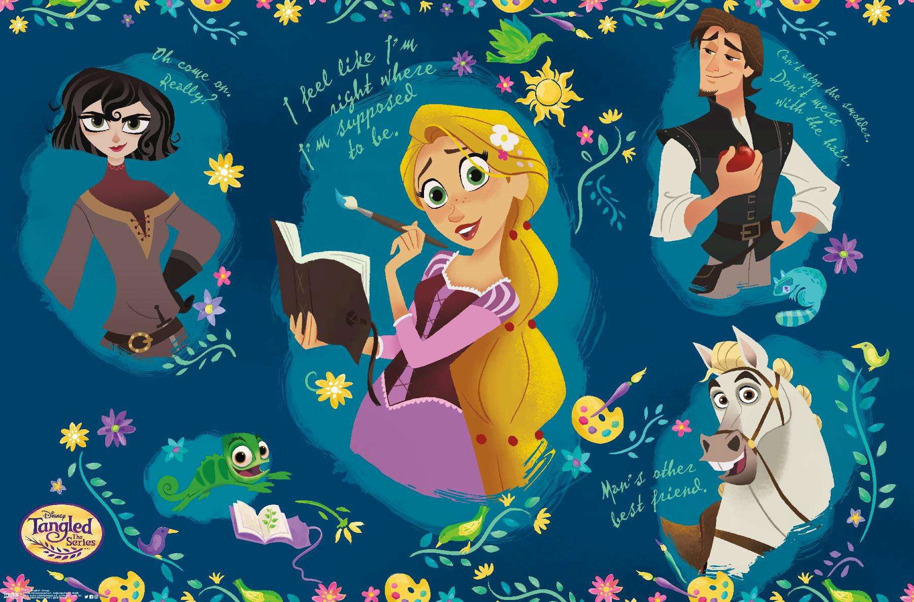 Disney Tangled - Group Wall Poster, 14.725" x 22.375" - Walmart.com