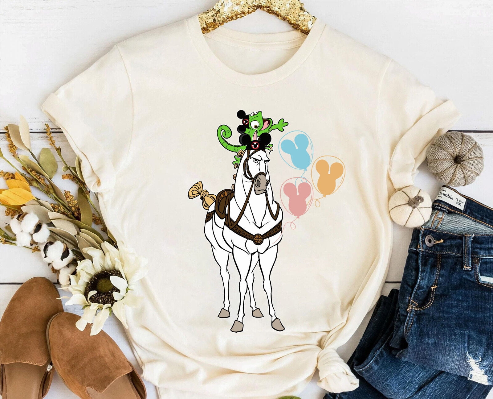 Disney Tangled Pascal And Maximus Mickey Ears Balloon Unisex Adult Kid ...