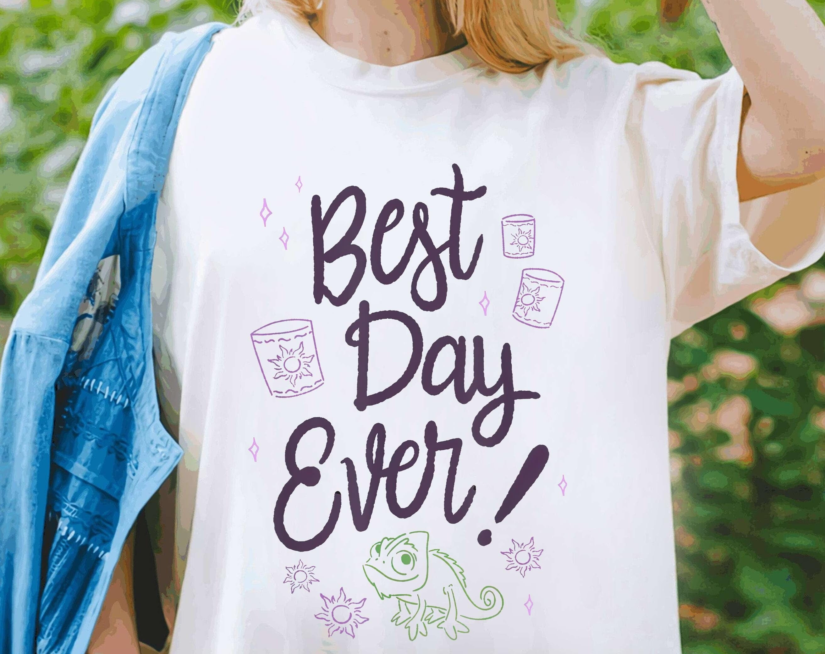 Disney Tangled Princess Shirt, Best Day Ever Pascal Portrait T-shirt ...