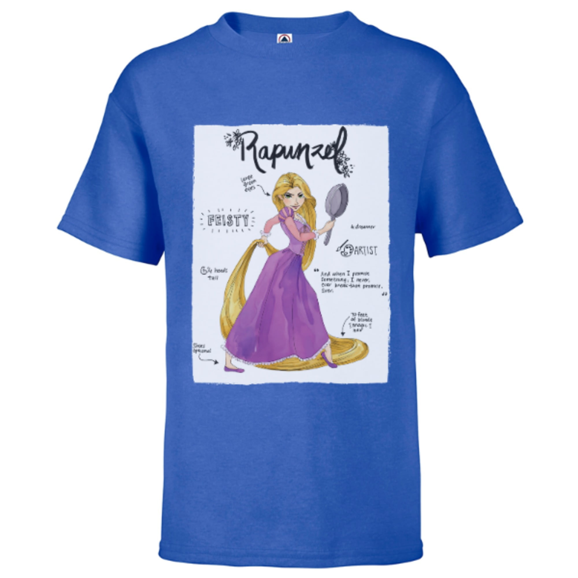 Disney Tangled Rapunzel Fashion Callouts T-Shirt - Short Sleeve T-Shirt ...