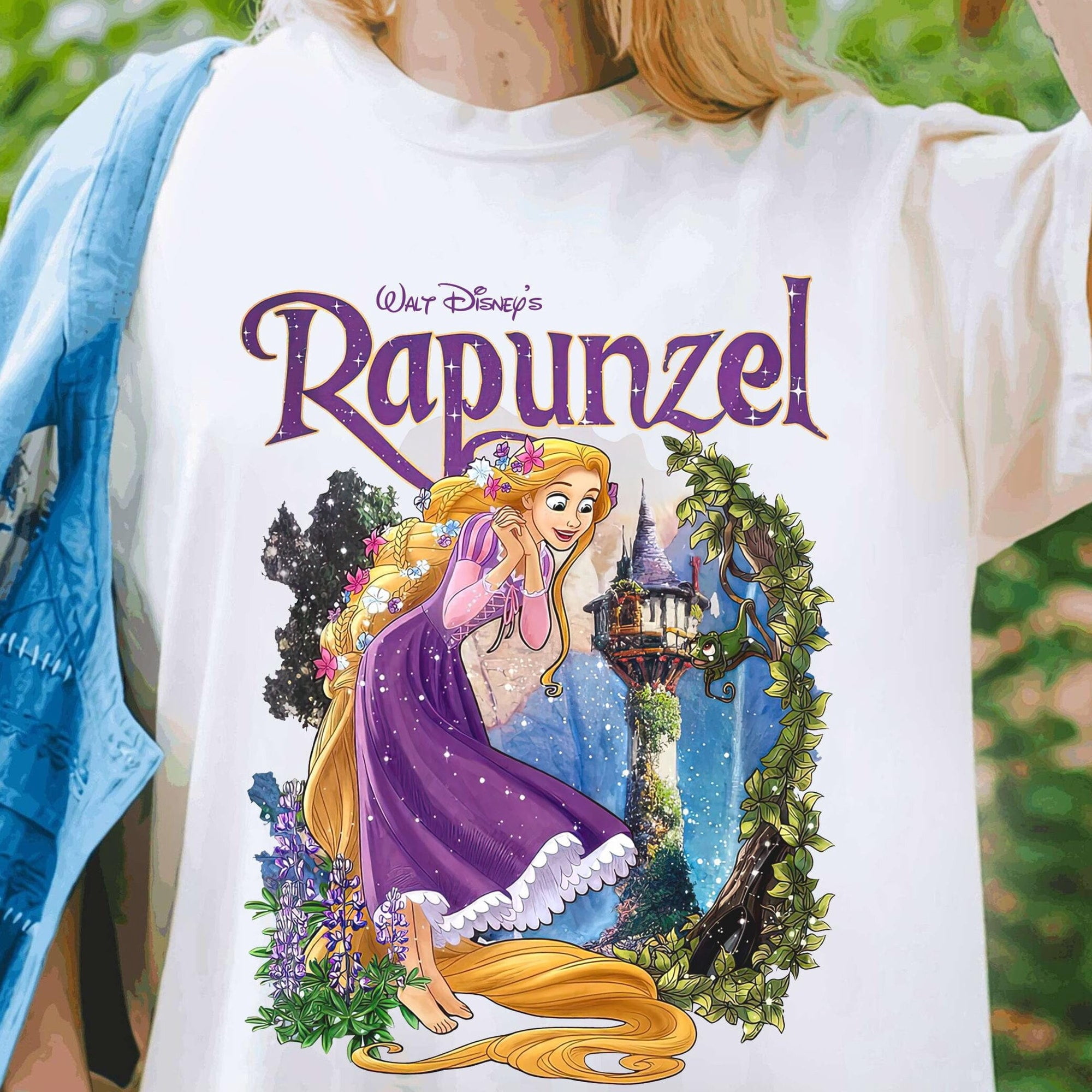 Disney Tangled Rapunzel Shirt Disney Rapunzel Floral T-shirt Princess ...