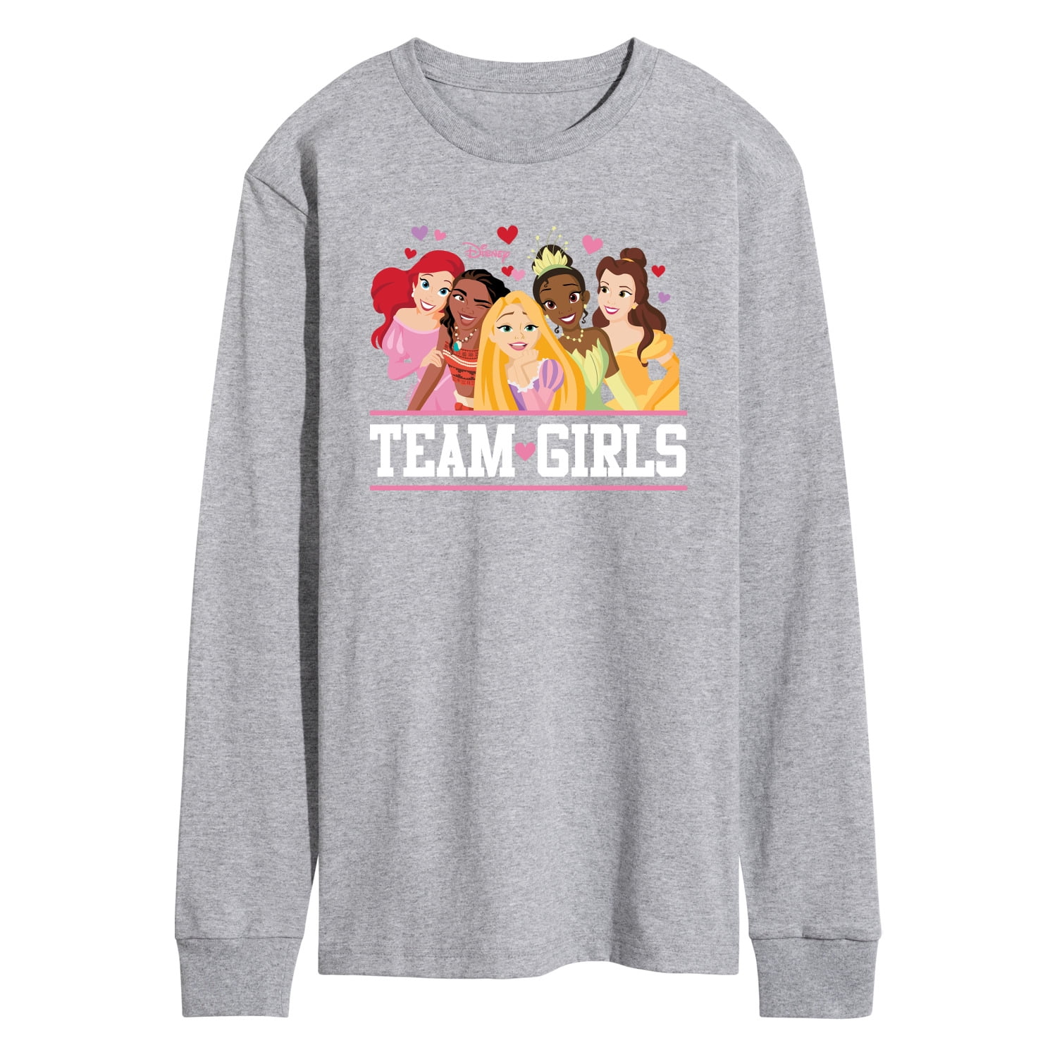 Disney - Team Girls Princesses - Men's Long Sleeve Graphic T-Shirt ...
