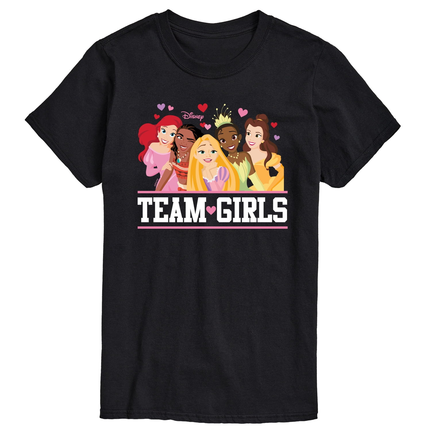 Disney - Team Girls Princesses - Men's Short Sleeve Graphic T-Shirt ...