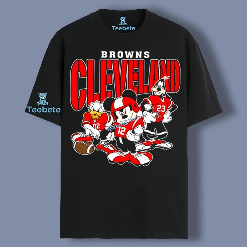 Disney Team Mickey Donald Duck Goofy Cleveland Browns Shirt Unisex ...