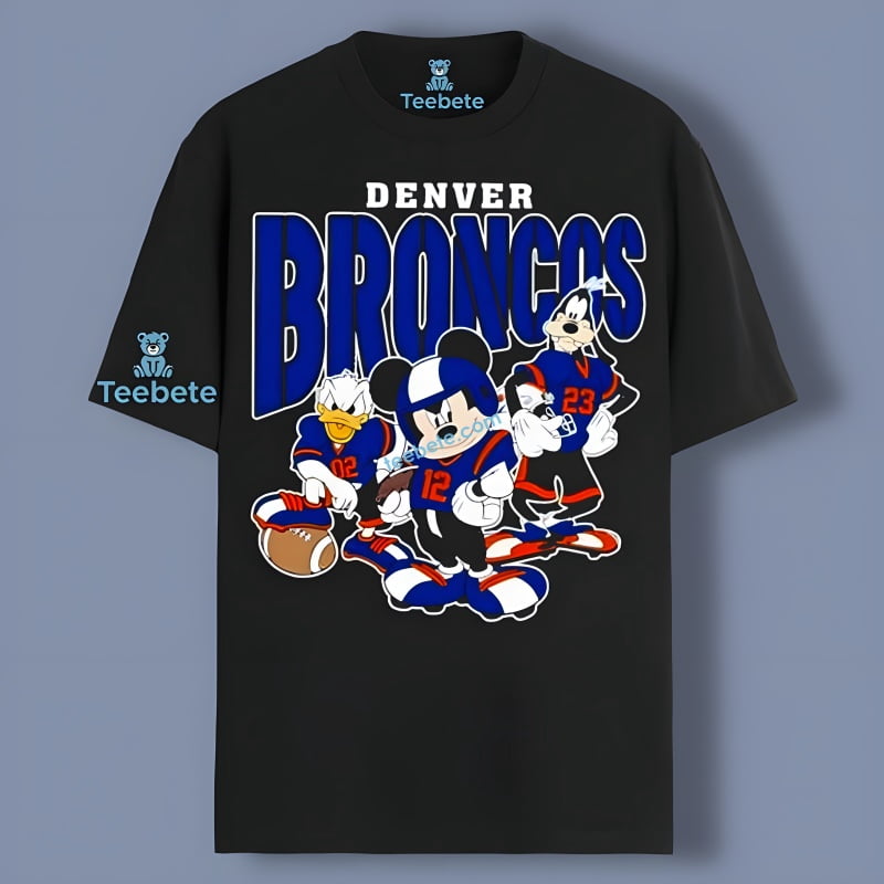 Disney Team Mickey Donald Duck Goofy Denver Broncos Shirt - Walmart.com