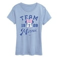 Disney - Team Minnie- Women's Short Sleeve Graphic T-Shirt - Walmart.com