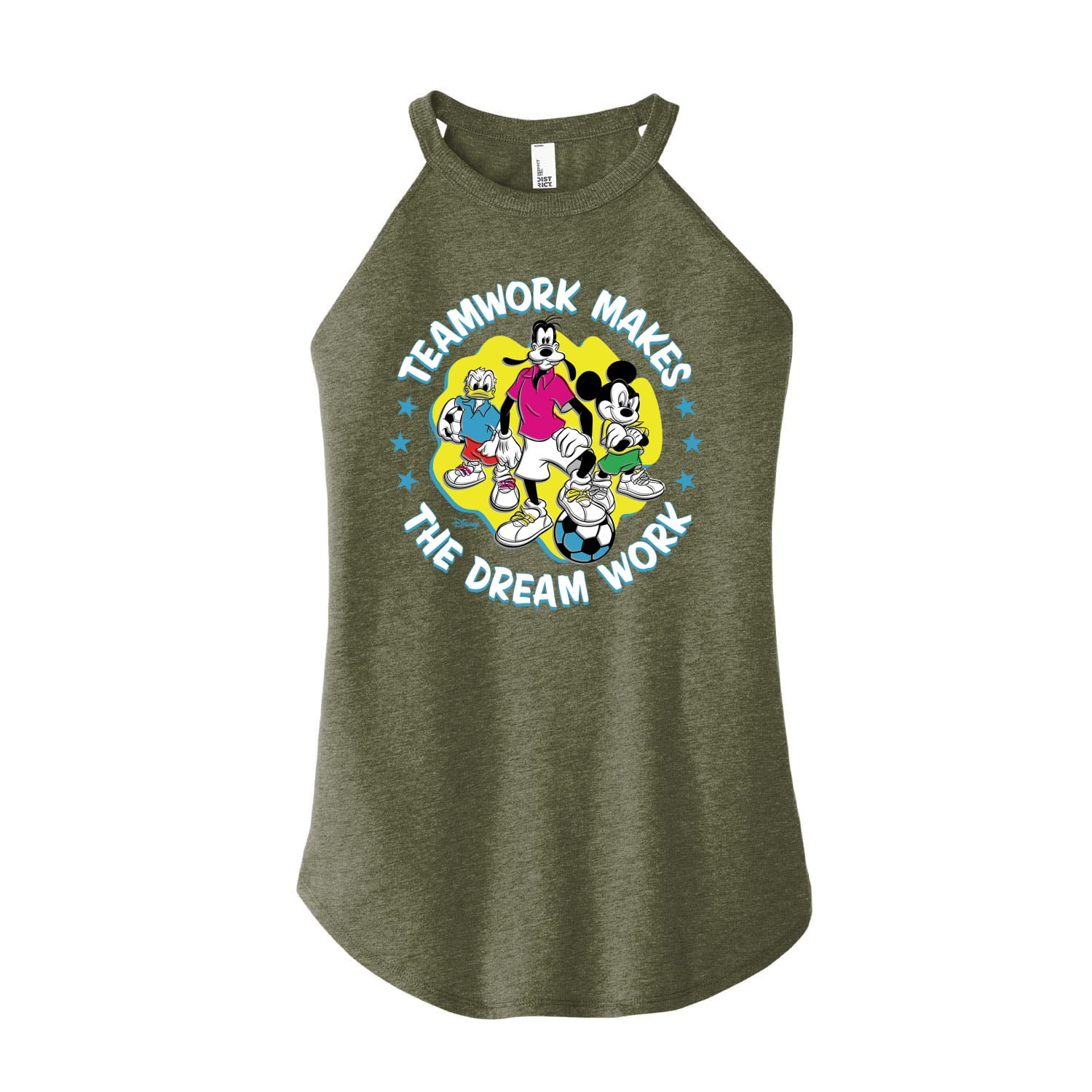 Disney - Teamwork Group - Juniors High Neck Tank Top - Walmart.com