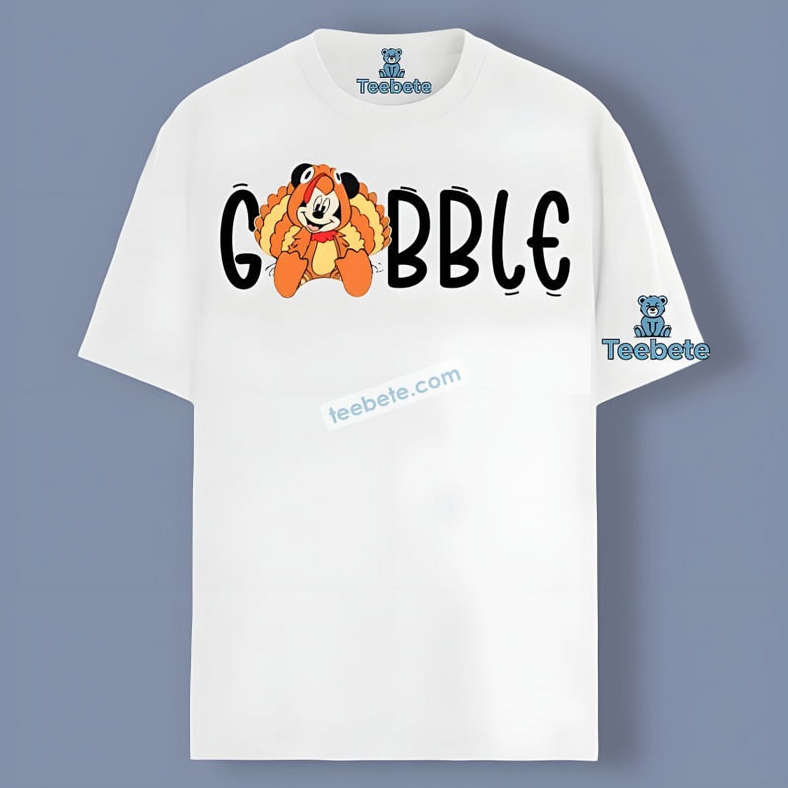 Disney Thanksgiving Design Mickey Gobble Turkey Shirt Meme - Walmart.com