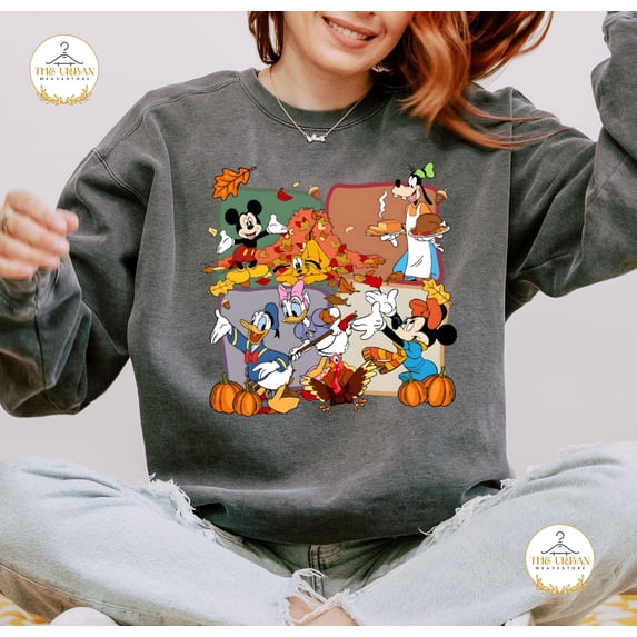 Disney Thanksgiving Family T-shirt Mickey Friends T-shirt Fall Season T ...