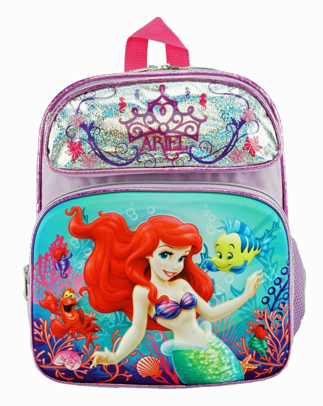 Disney Ariel The Little Mermaid 3D Shape 12 Inches Princess Backpack ...