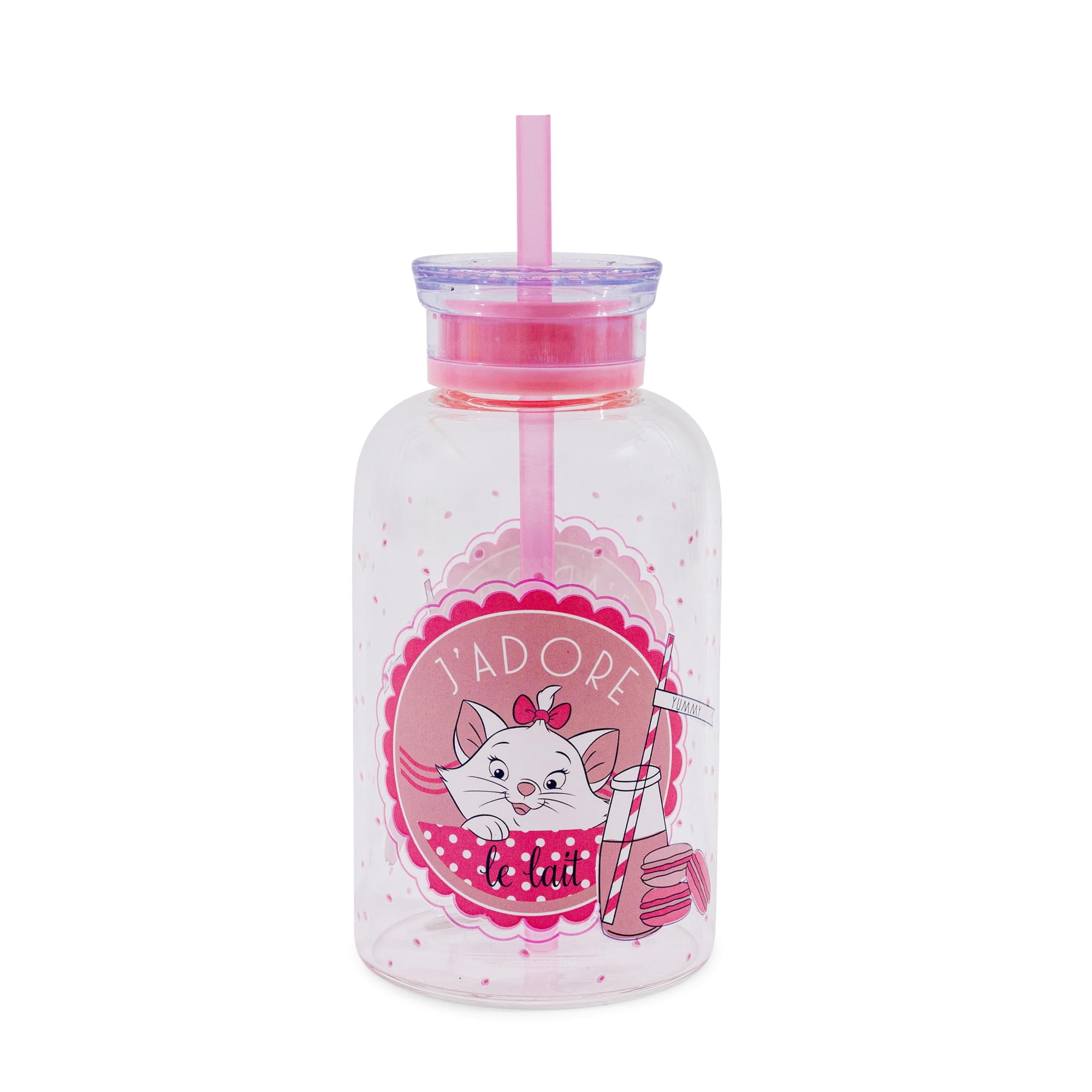 Disney The Aristocats Marie "J'adore Le Lait" Glass Milk Bottle With ...
