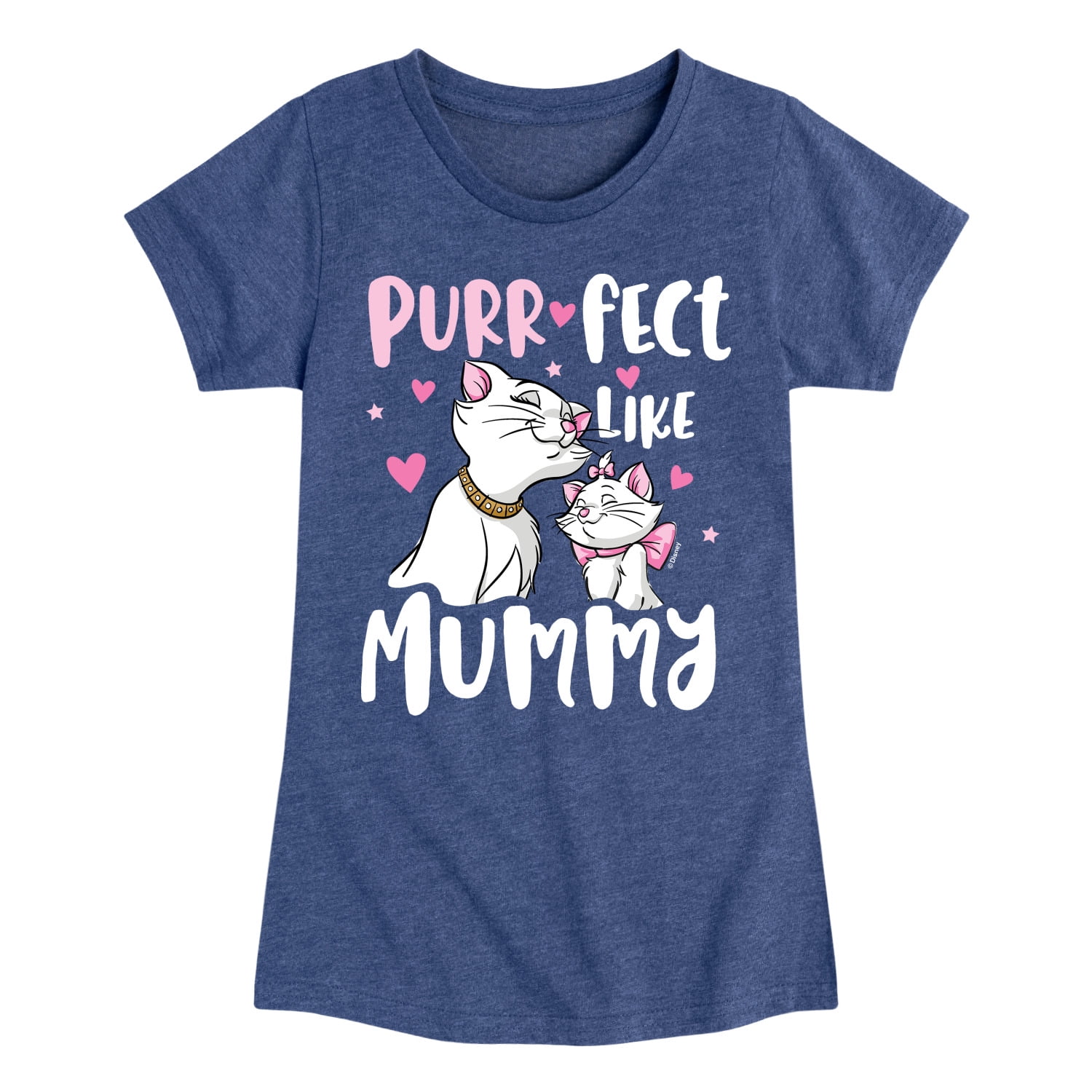 Disney - The Aristocats - Purr-fect Like Mummy - Toddler & Youth Girls Short Sleeve Graphic T ...