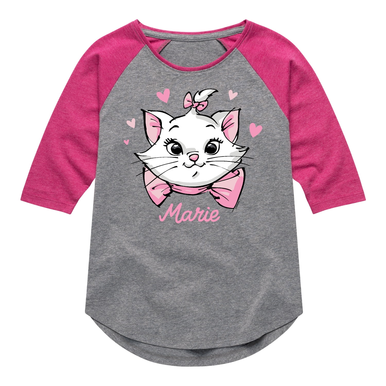 Disney - The Aristocats - Simply Marie - Toddler & Youth Girls Raglan Graphic T-Shirt - Walmart.com