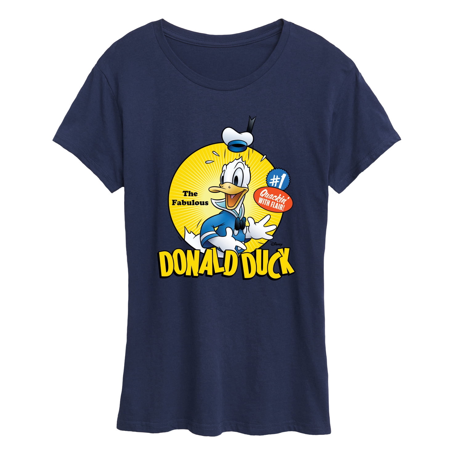 Disney - The Fabulous Donald Duck - Women's Short Sleeve Graphic T ...
