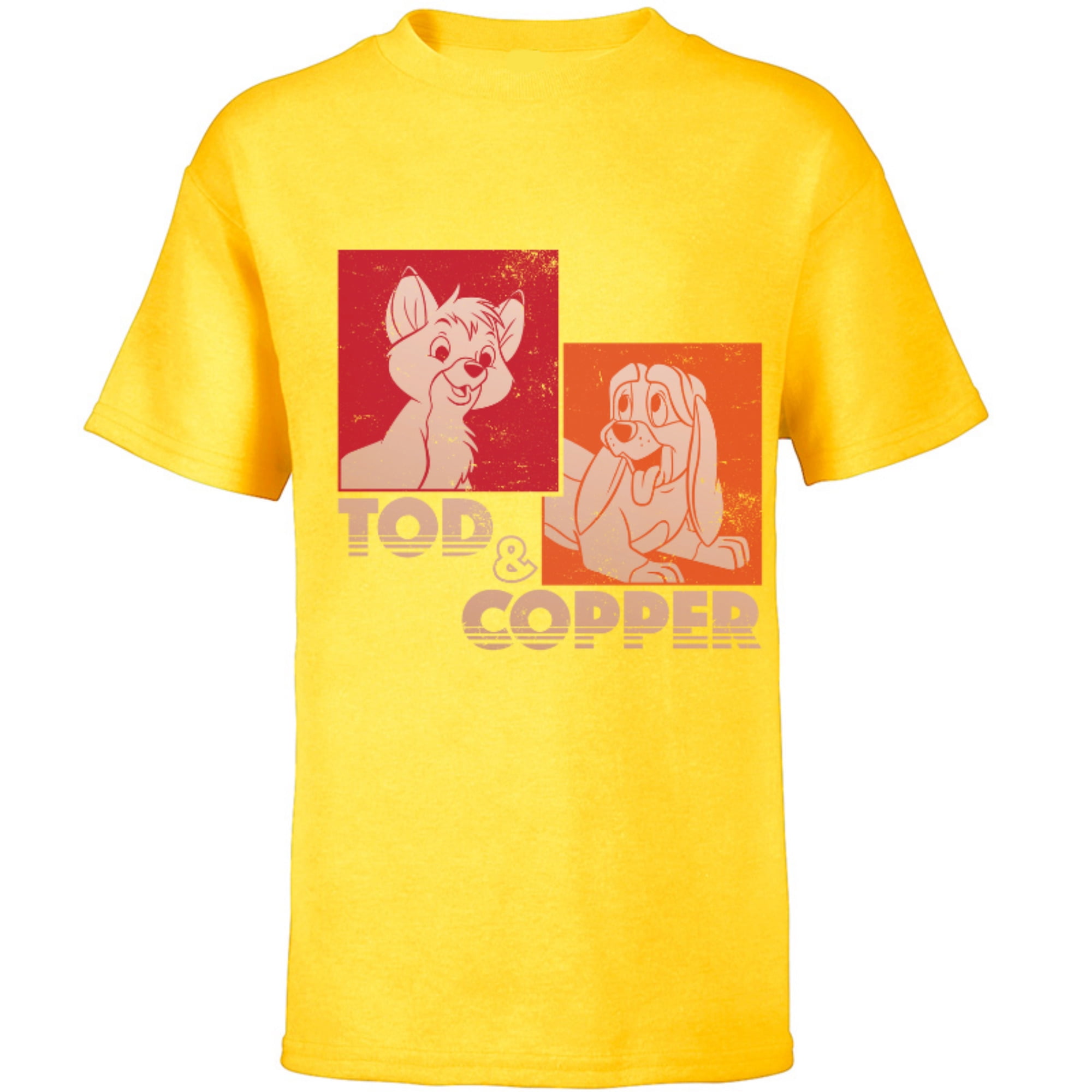 Disney The Fox and the Hound Tod & Copper Retro - Short Sleeve T-Shirt ...