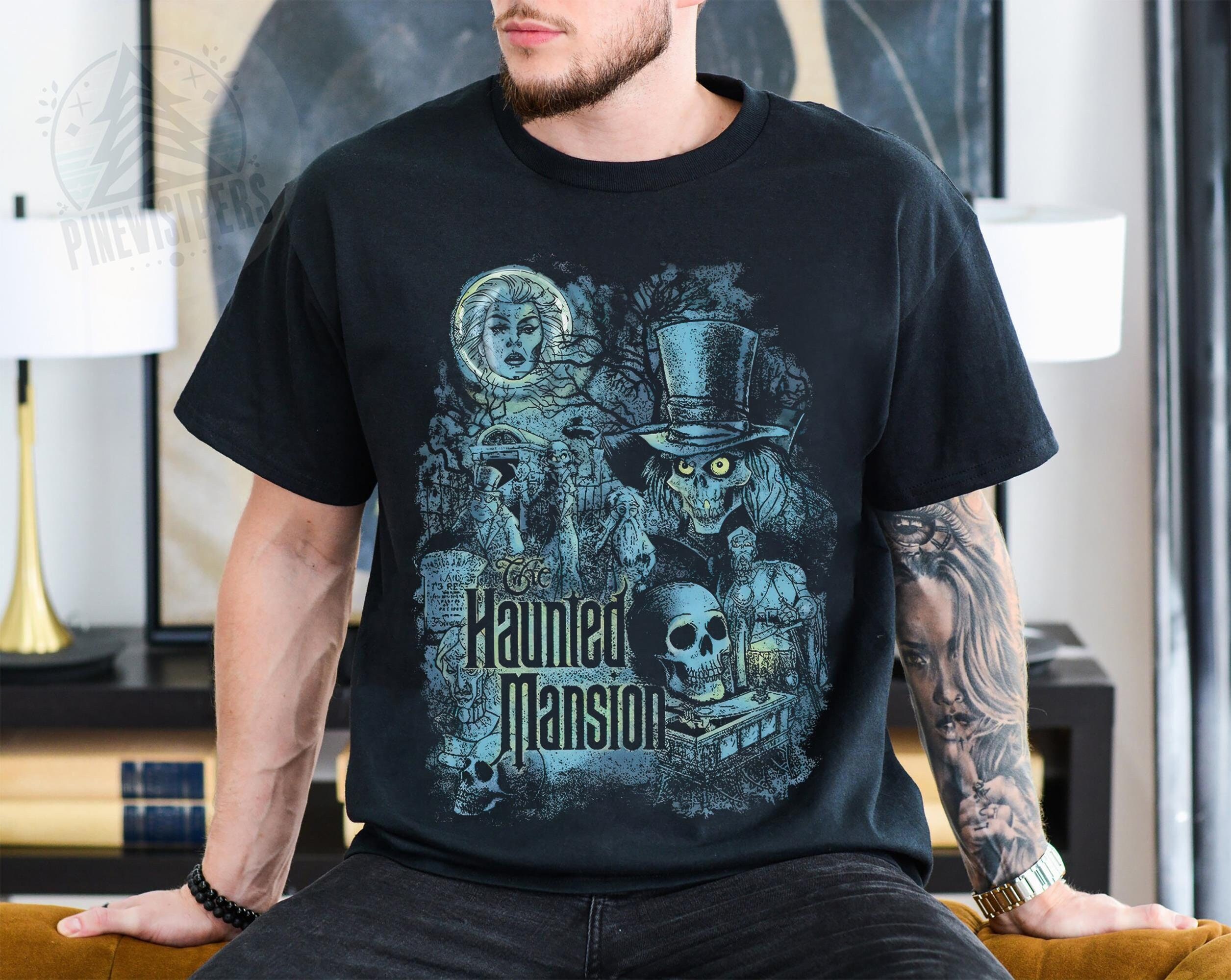 Disney The Haunted Mansion Scary Halloween Shirt, Vintage Haunted ...