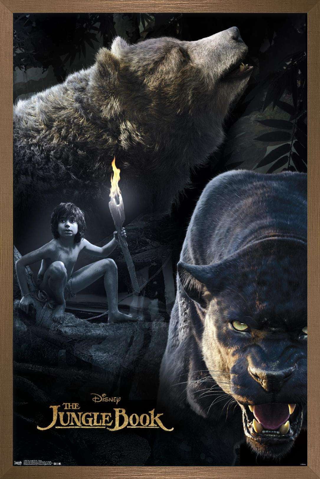 Disney The Jungle Book - Group Wall Poster, 14.725" x 22.375", Framed ...