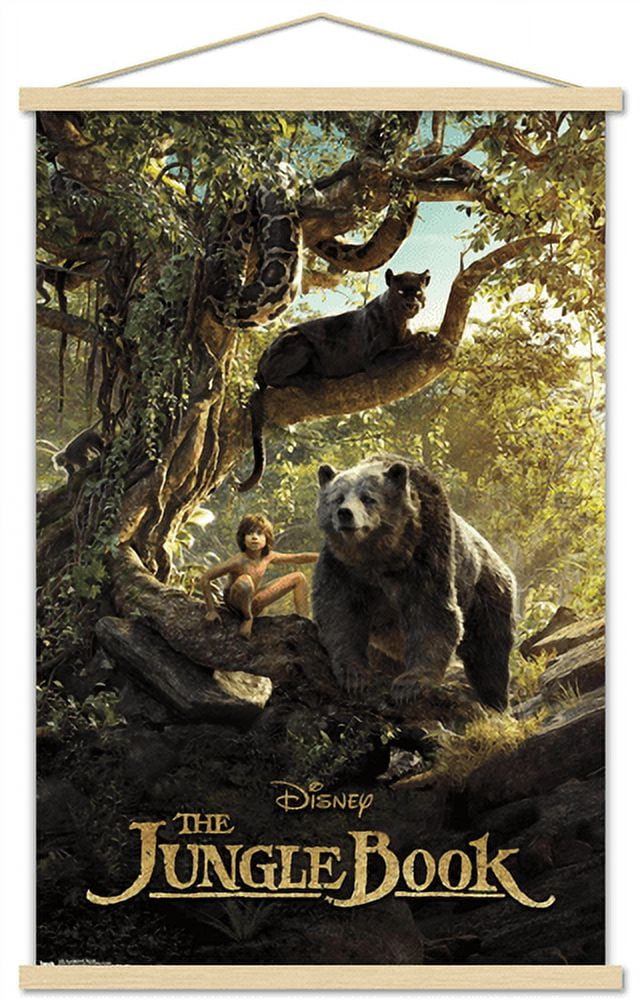 Disney The Jungle Book - Man Cub Wall Poster with Magnetic Frame, 22. ...