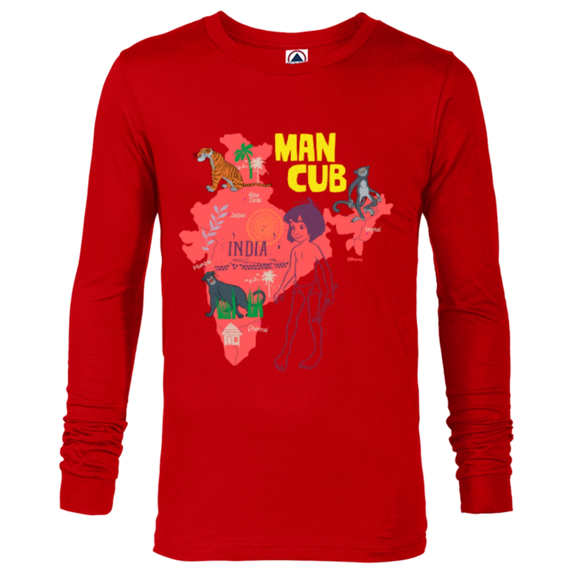 Disney The Jungle Book Mowgli the Man Cub - Long Sleeve T-Shirt for Men ...