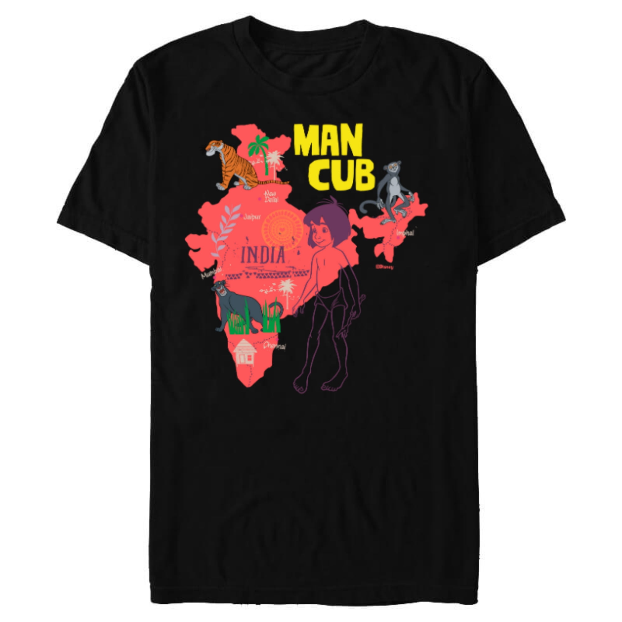 Disney The Jungle Book Mowgli the Man Cub - Short Sleeve Blended T ...