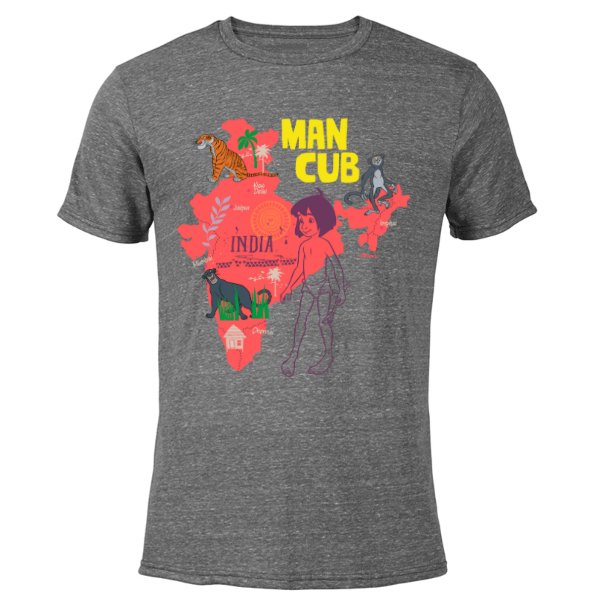 Disney The Jungle Book Mowgli the Man Cub - Short Sleeve Blended T ...