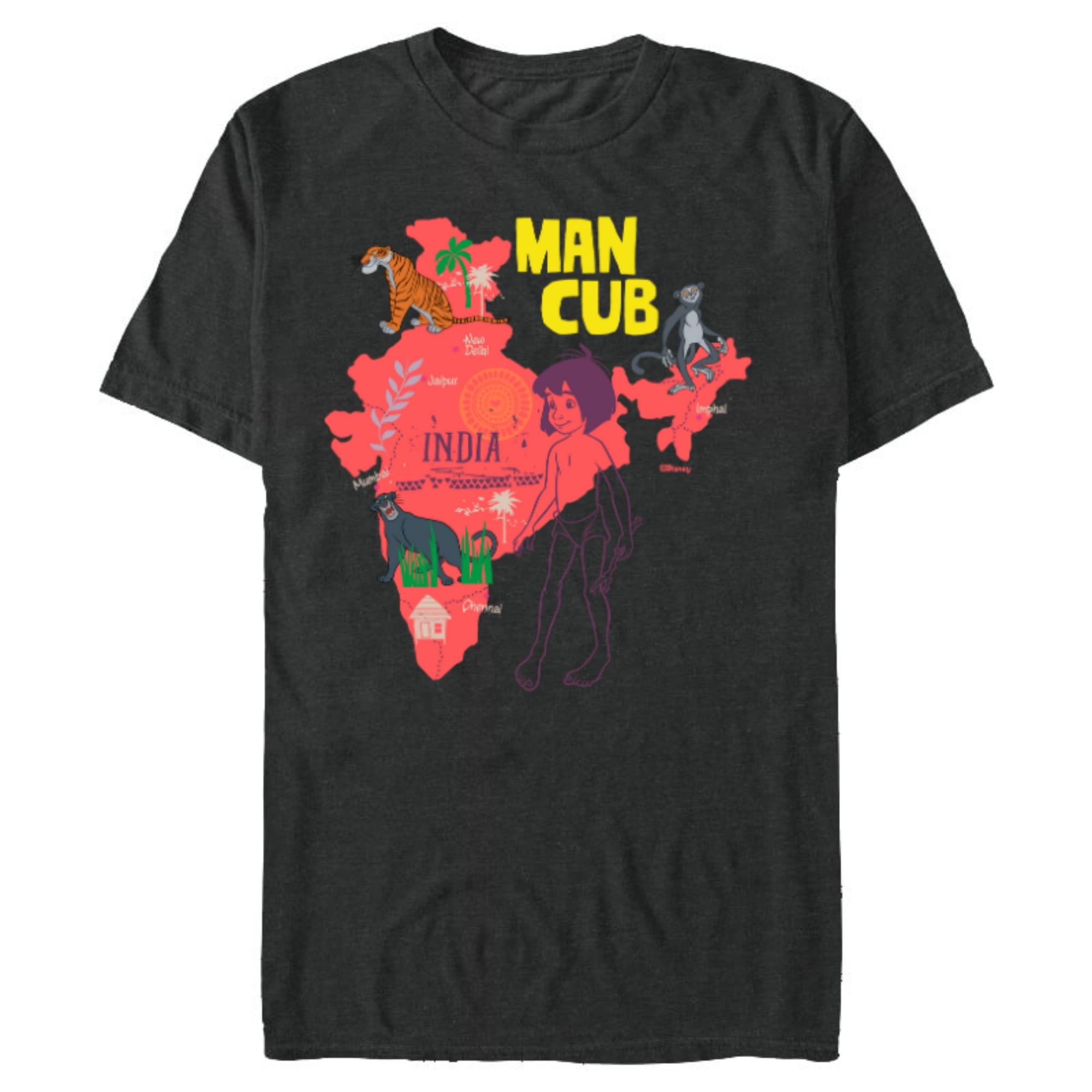 Disney The Jungle Book Mowgli the Man Cub - Short Sleeve Blended T ...