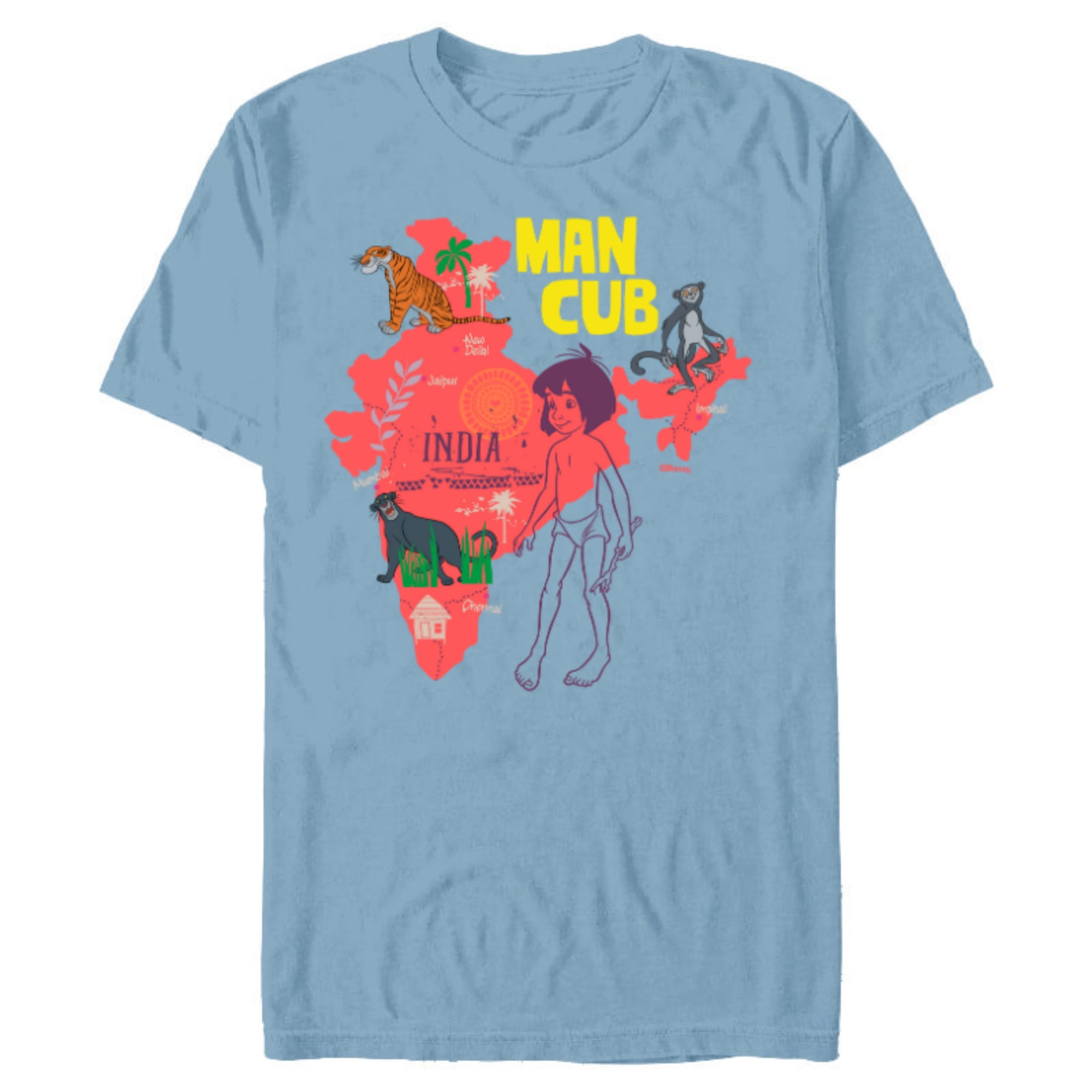 Disney The Jungle Book Mowgli the Man Cub - Short Sleeve Blended T ...