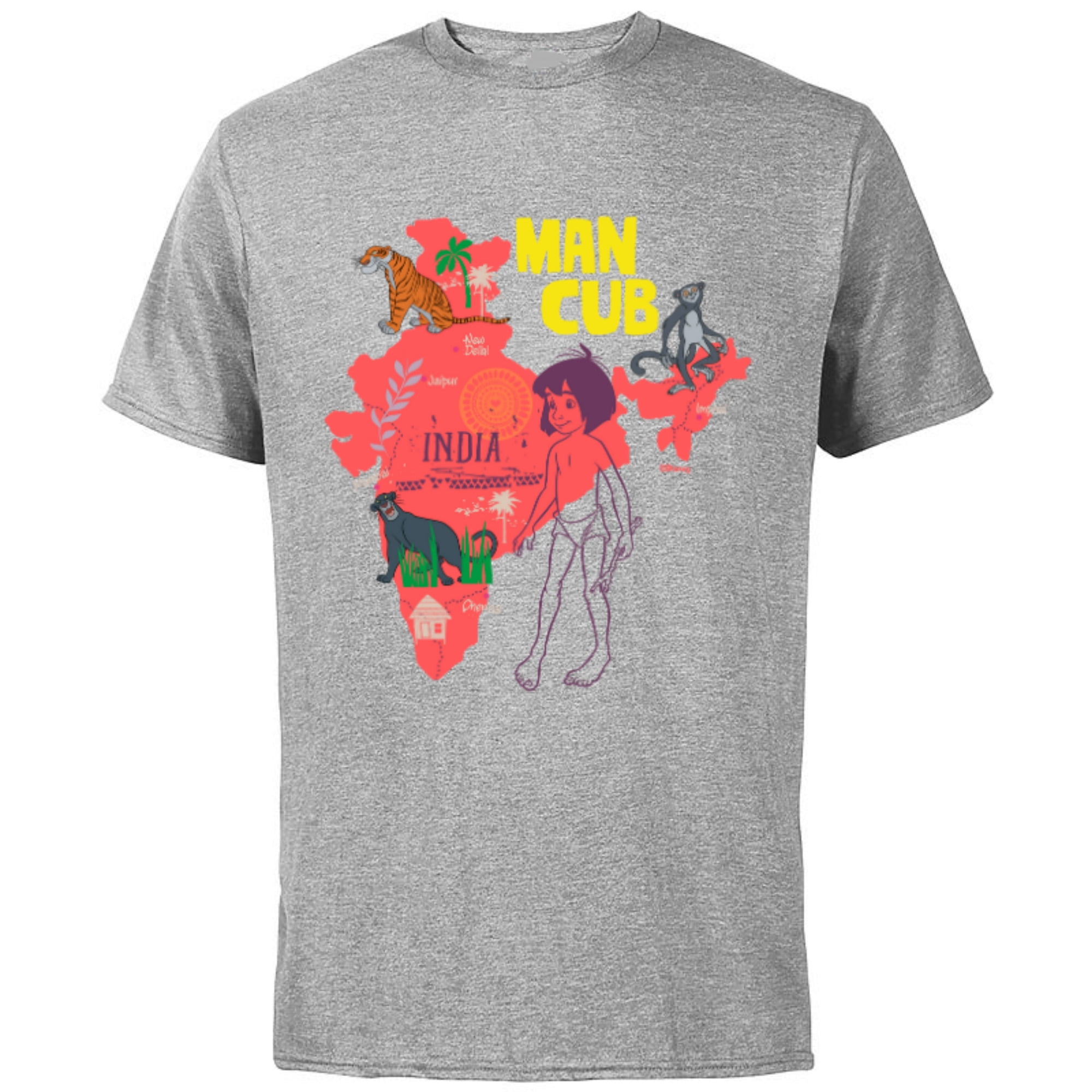 Disney The Jungle Book Mowgli the Man Cub - Short Sleeve Cotton T-Shirt ...