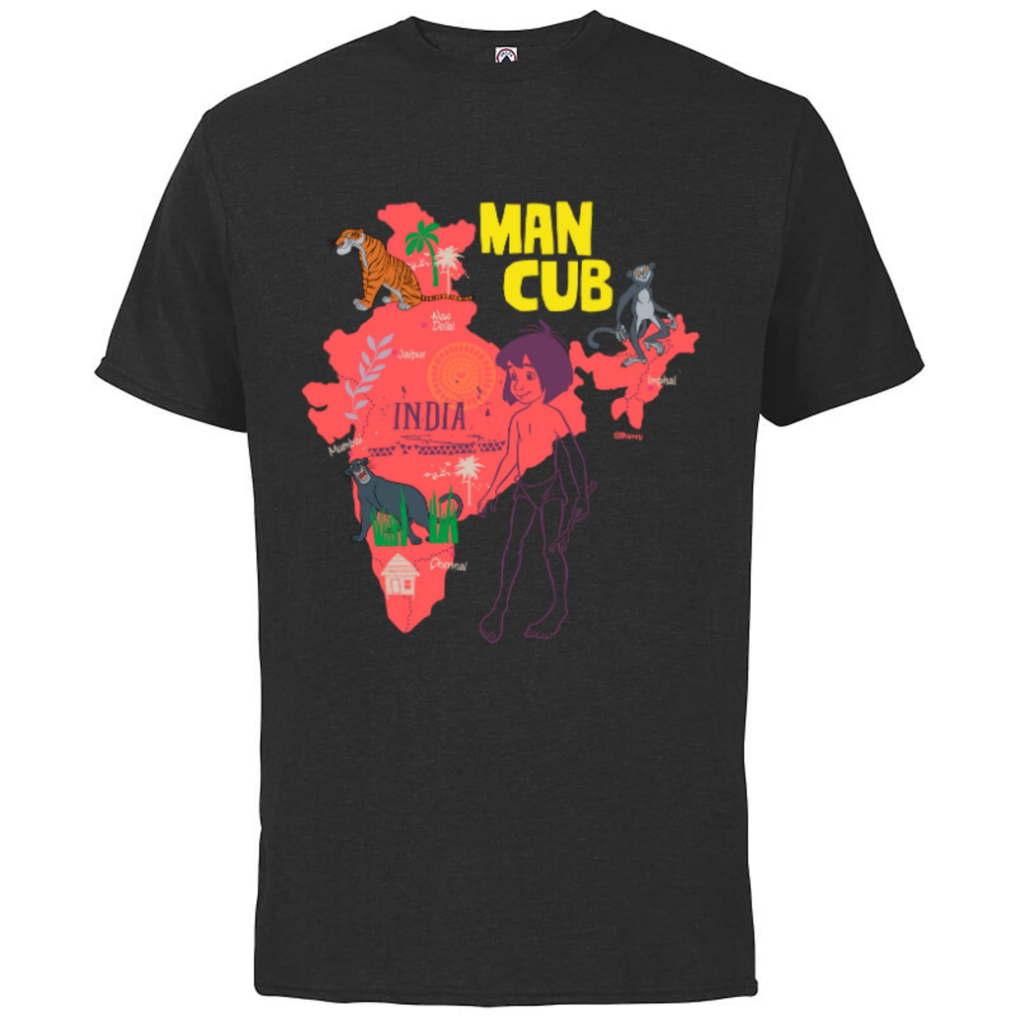 Disney The Jungle Book Mowgli the Man Cub - Short Sleeve Cotton T-Shirt ...