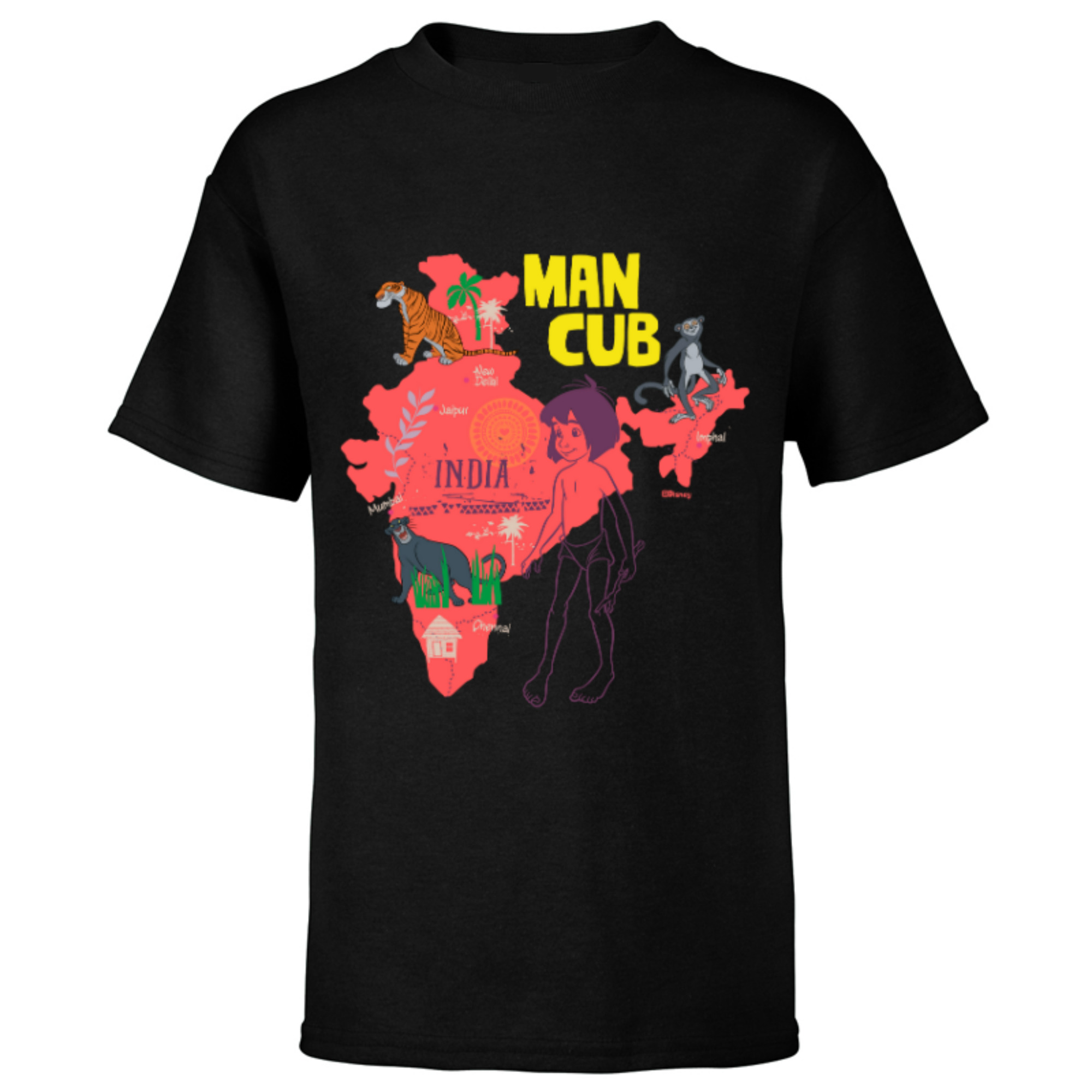 Disney The Jungle Book Mowgli the Man Cub - Short Sleeve T-Shirt for ...