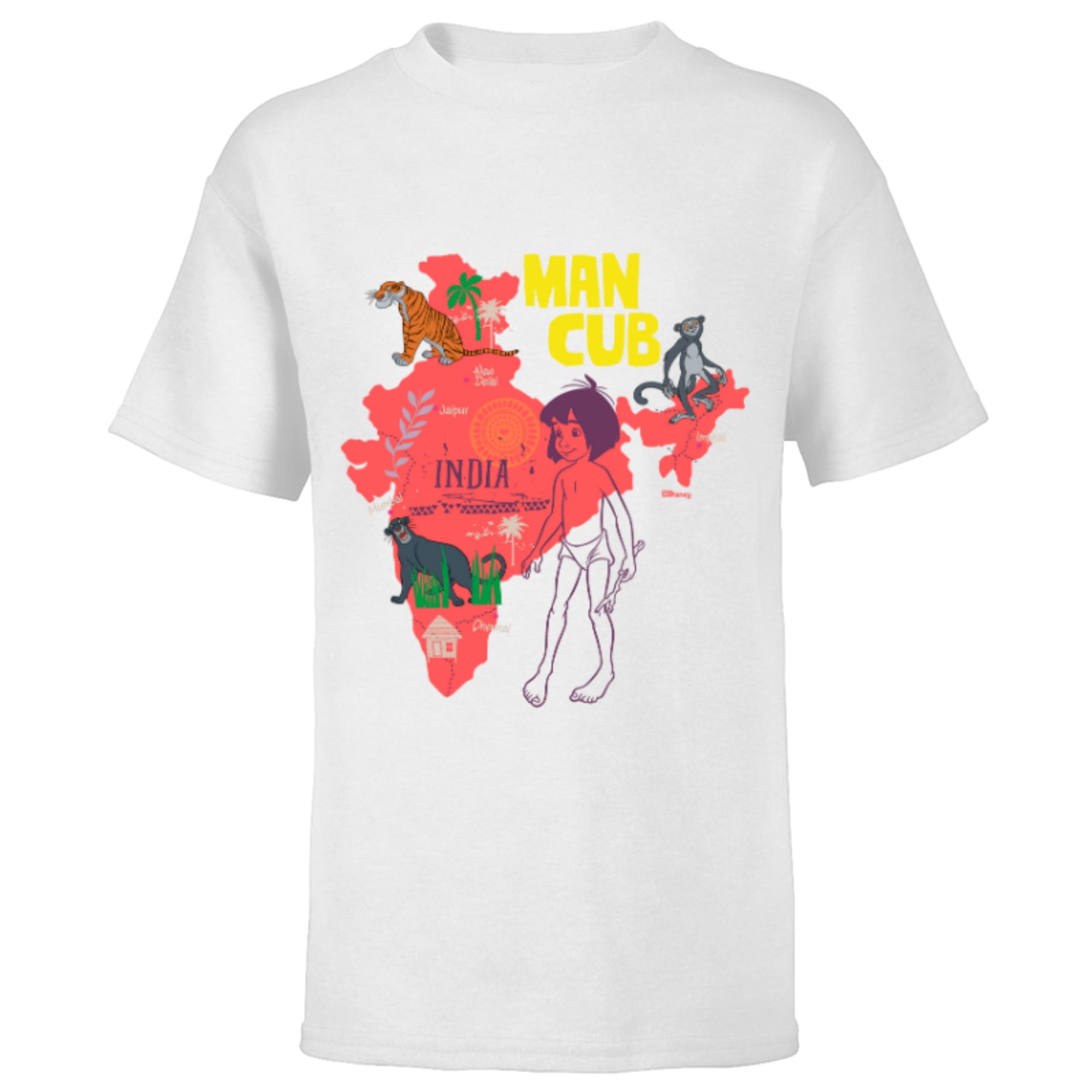 Disney The Jungle Book Mowgli the Man Cub - Short Sleeve T-Shirt for ...