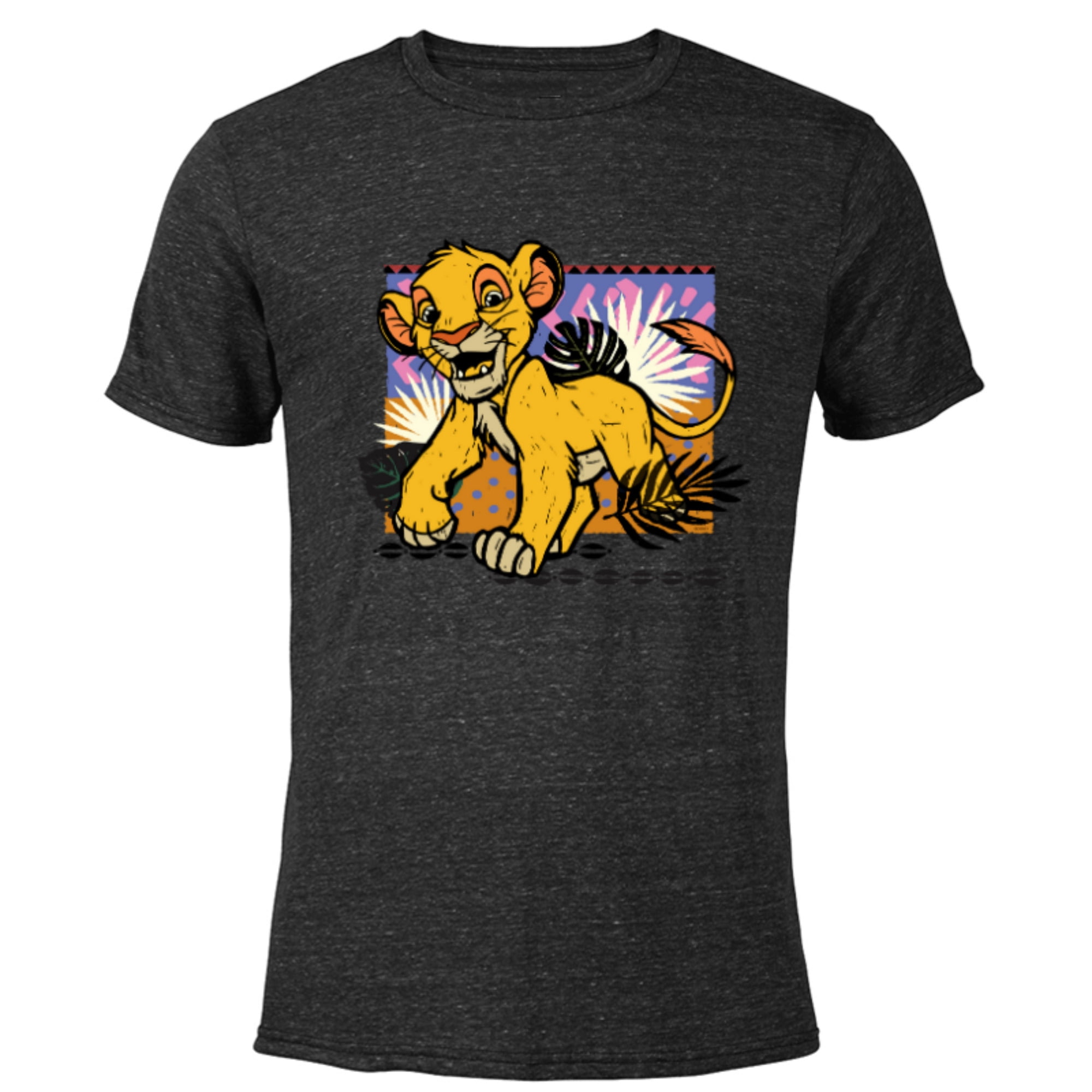 Disney The Lion King 30th Anniversary Wood Block Style Simba - Short ...